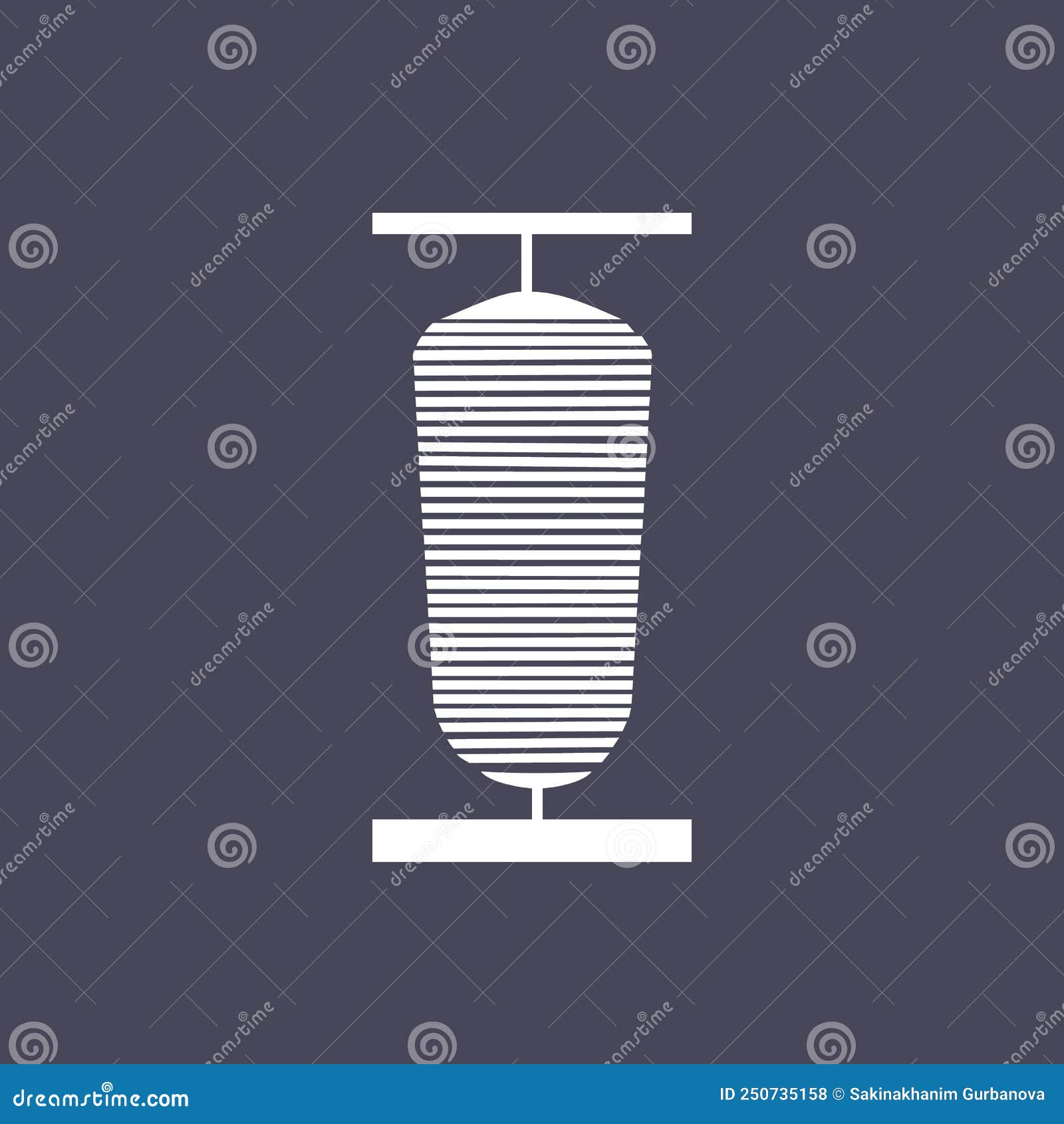 Usta doner icon stock illustration. Illustration of icon - 250735158