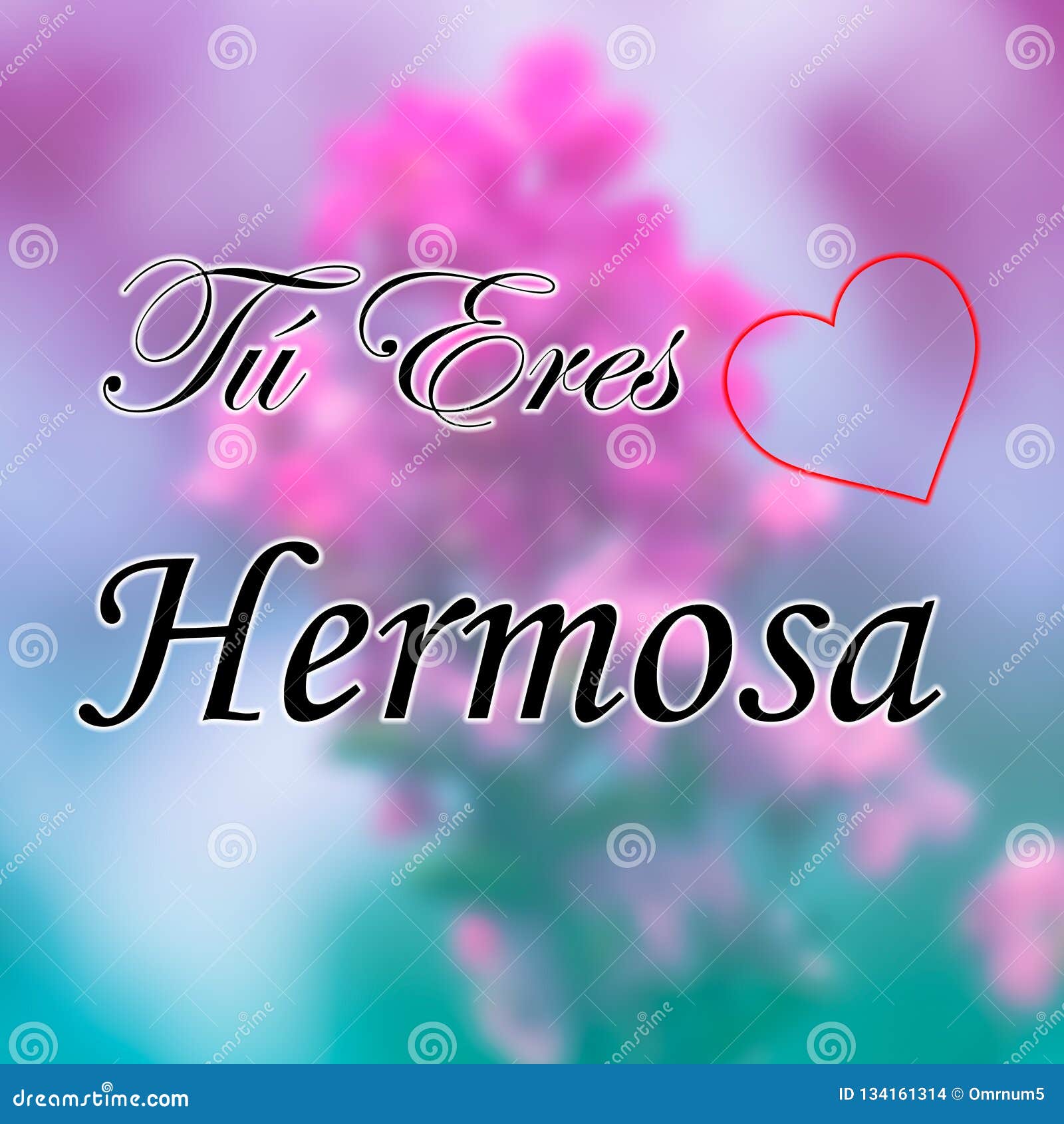 Usted es hermoso stock de ilustración. Ilustración de celebraciones ...