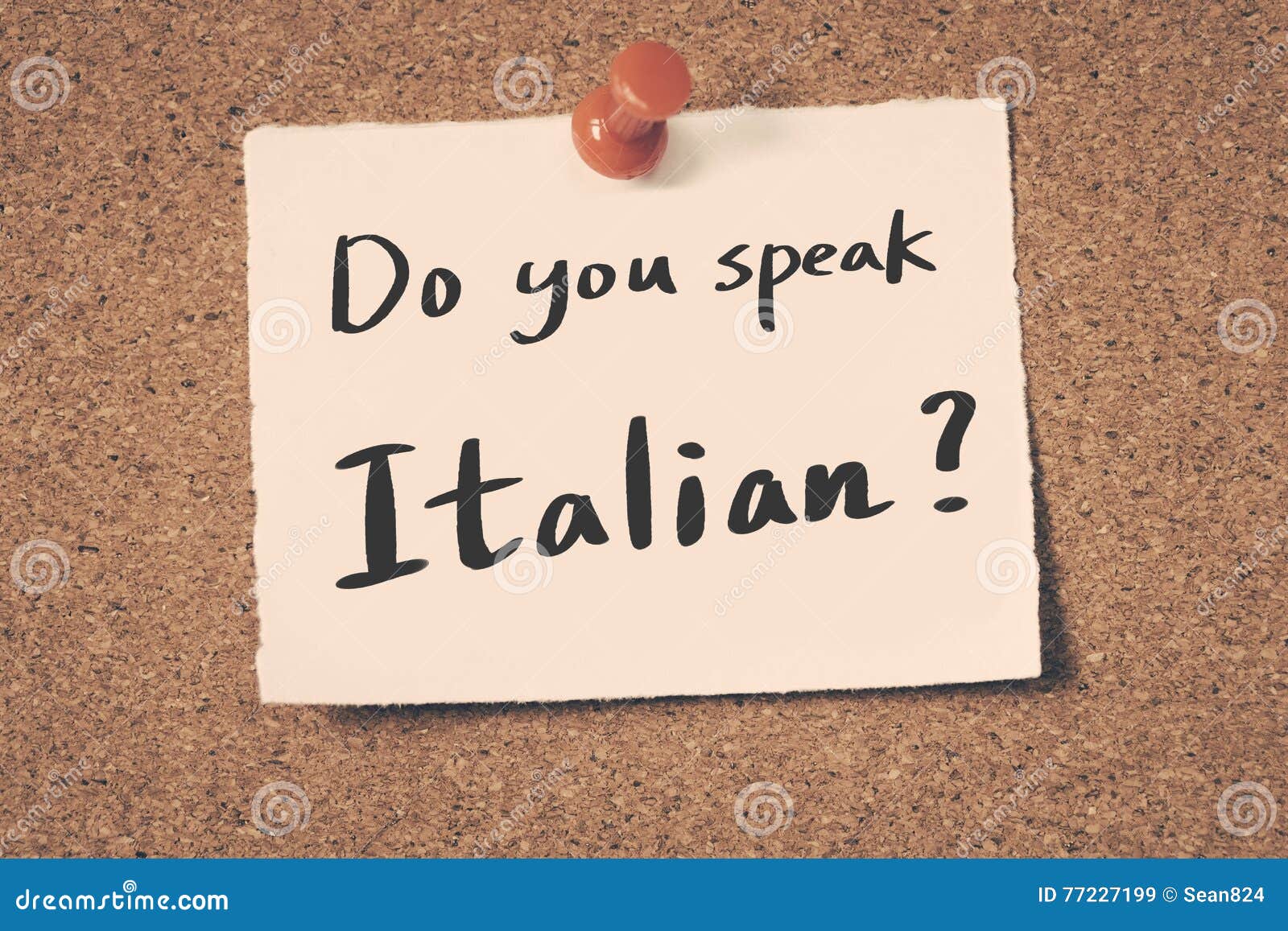 USTED HABLA ITALIANO imagen de archivo. Imagen de escuela - 77227199