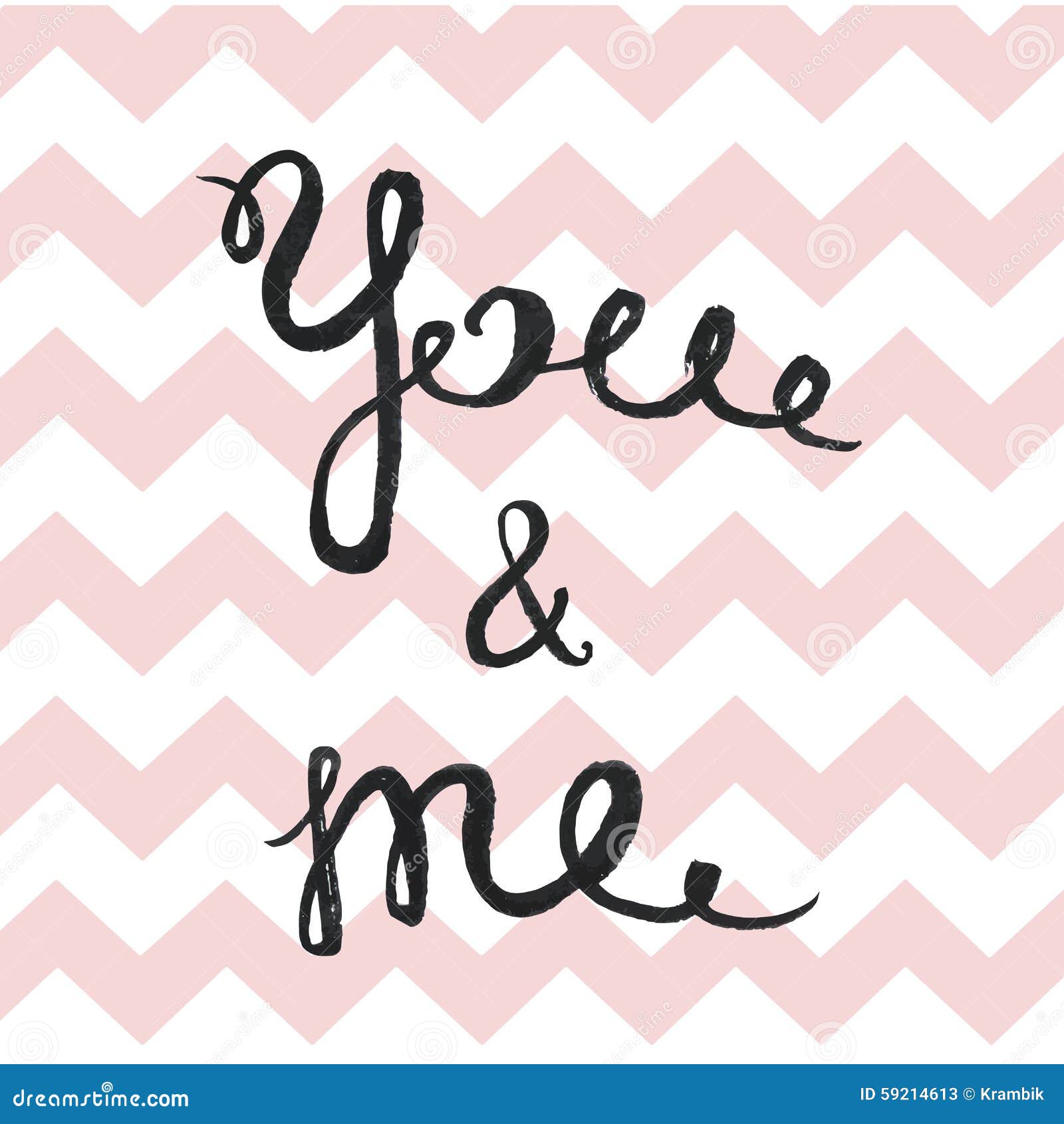 Usted Y Yo Muestra De Las Letras Ilustración del Vector - Ilustración ...