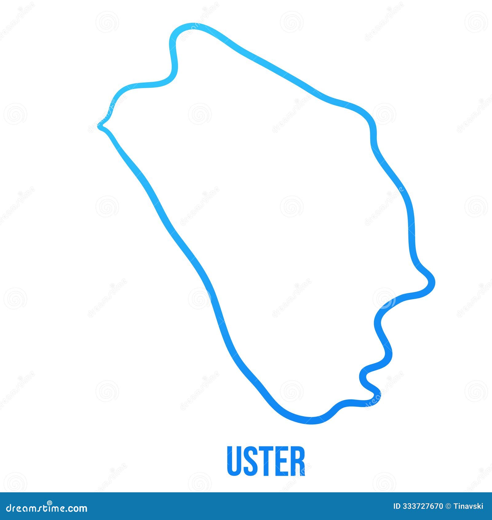 Uster District Map, Zurich Canton Stock Illustration - Illustration of ...