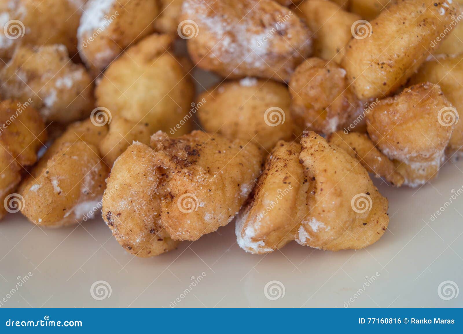 Ustipci, Doughnut-like Fried Dough Balls Stock Photo - Image of meal ...