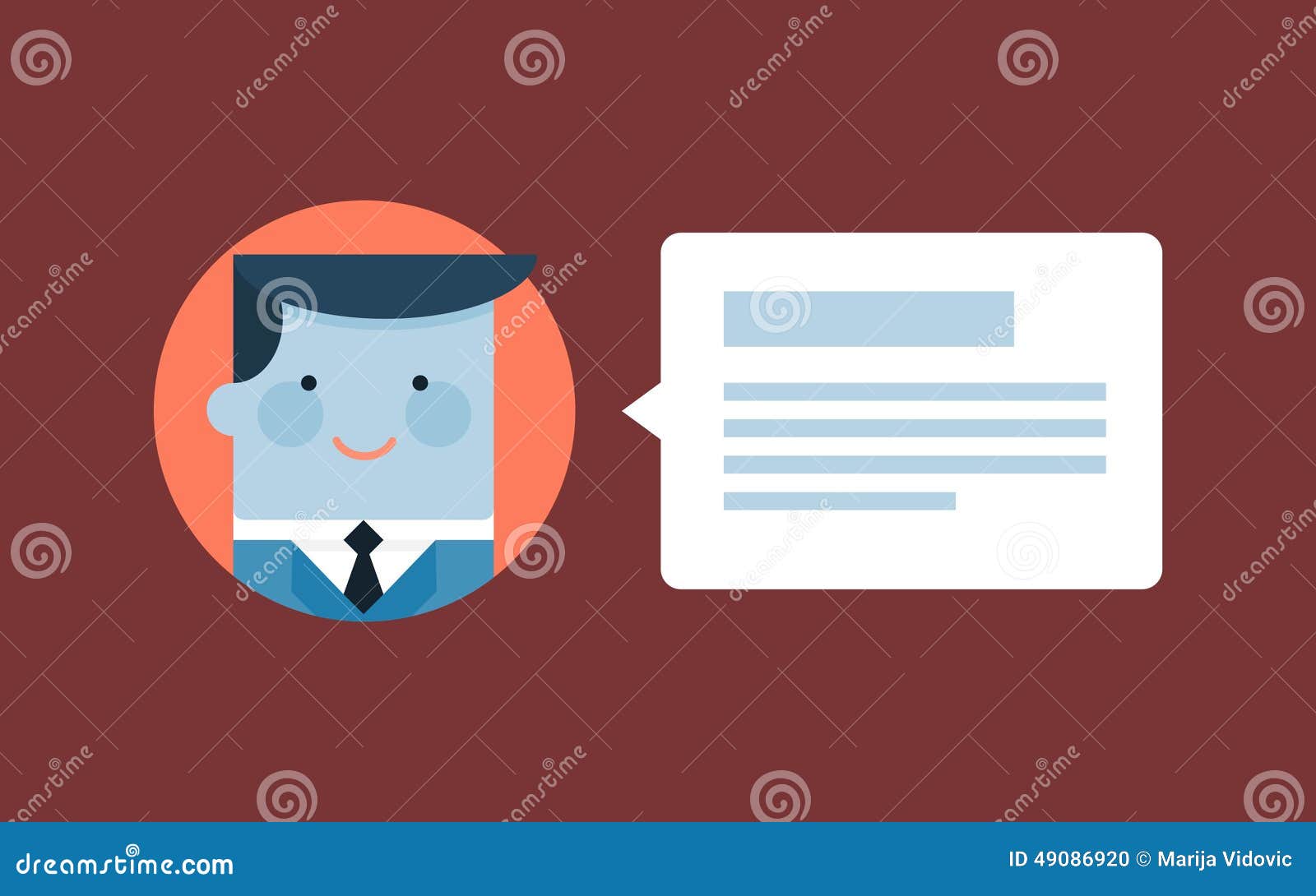 Usuario Que Deja Un Comentario O Un Certificado Ilustración del Vector ... Usuario Que Deja Un Comentario O Un Certificado Ilustración del Vector ...