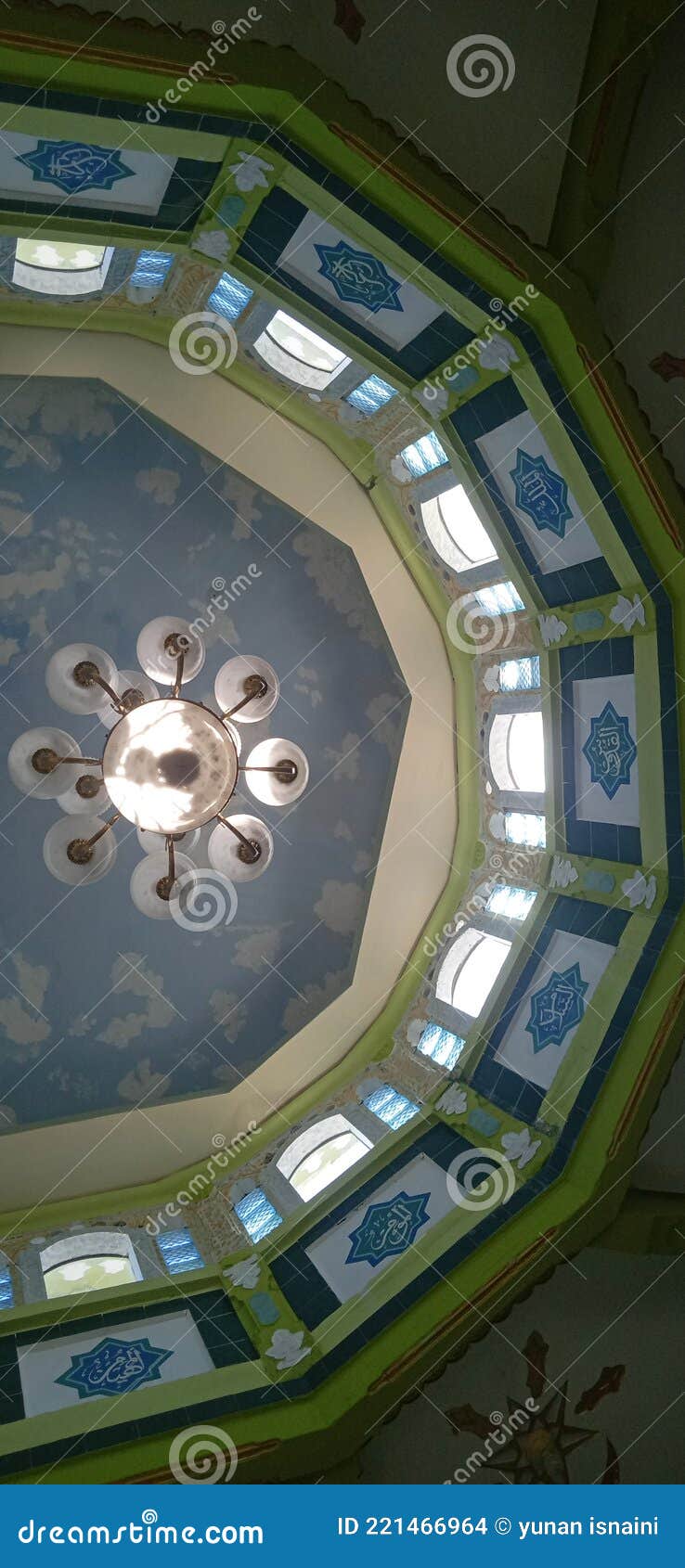 Uswatun Hasanah Mosque Batu Bara Stock Photo - Image of hasanah, mosque ...