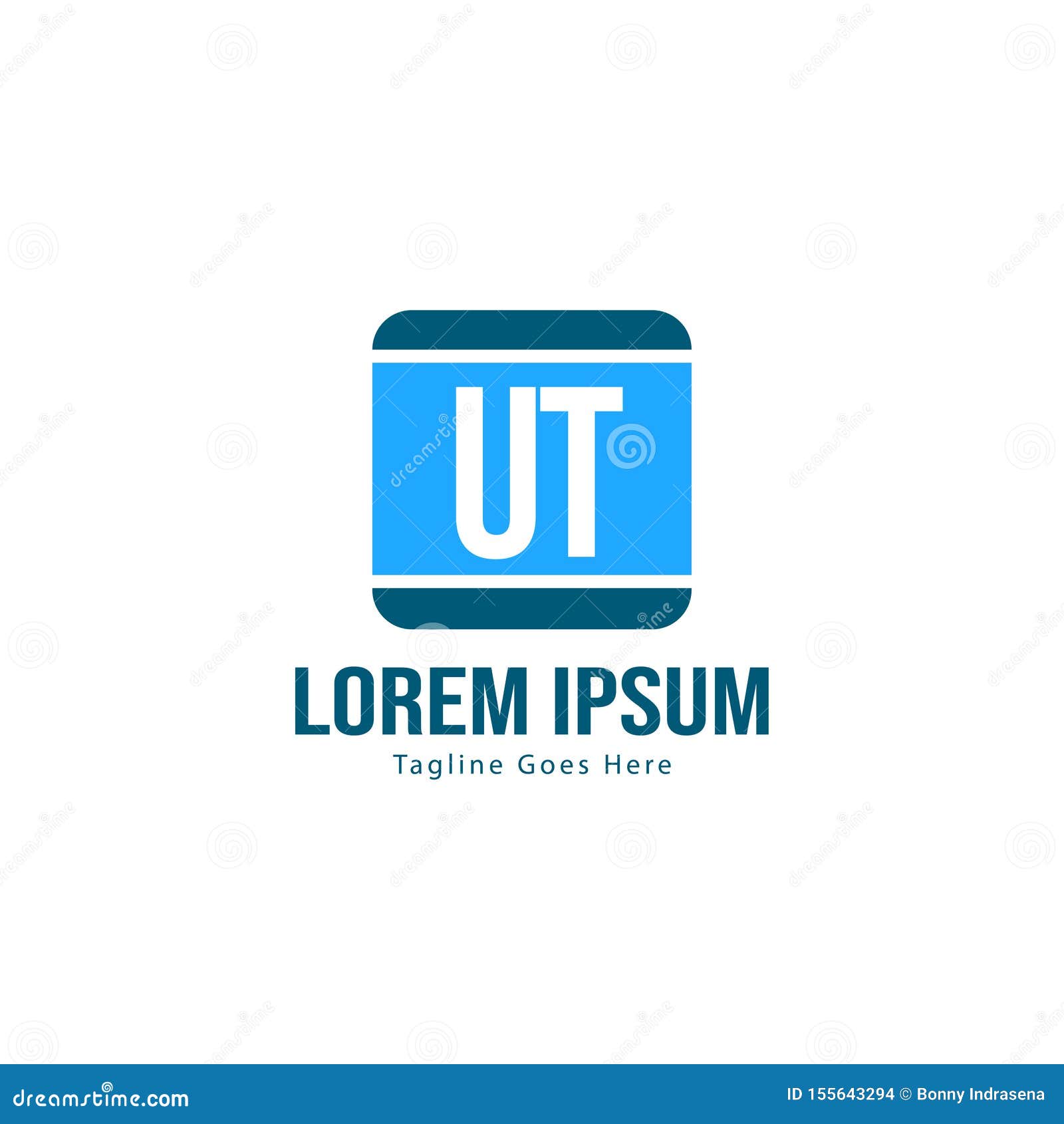 UT Letter Logo Design. Creative Modern UT Letters Icon Illustration ...