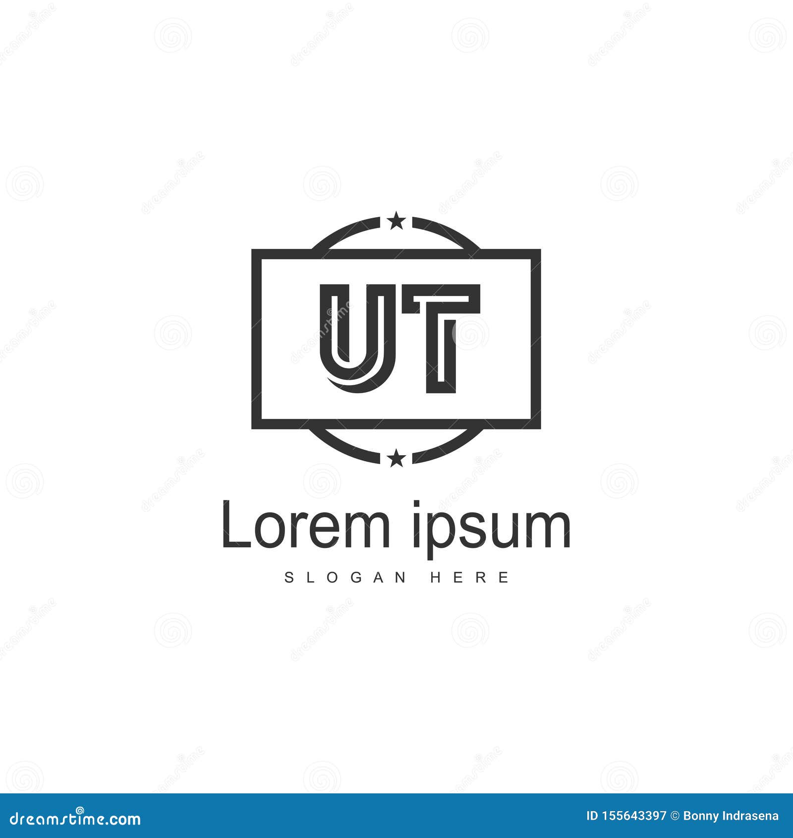 UT Letter Logo Design. Creative Modern UT Letters Icon Illustration ...
