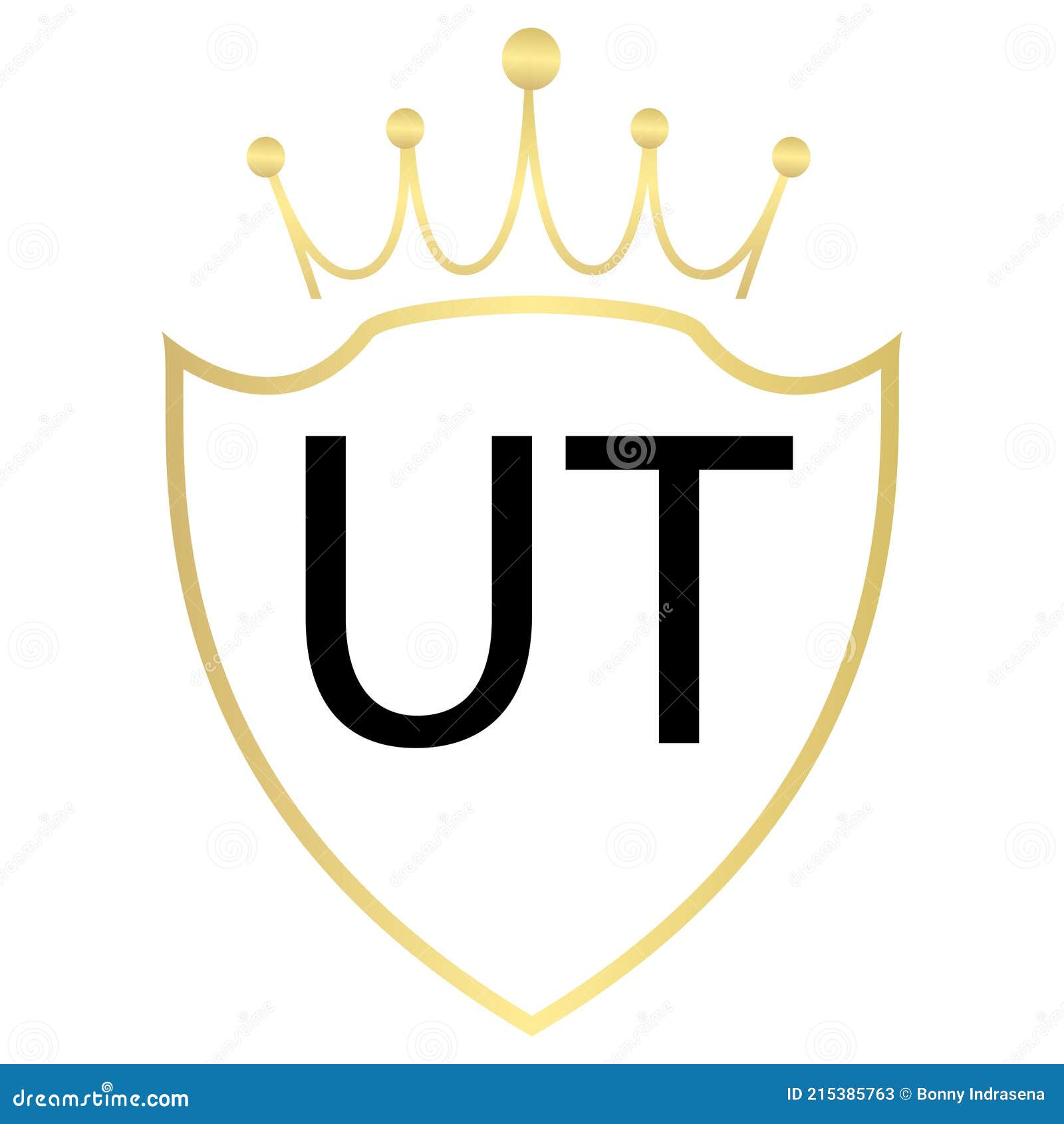 UT Letter Logo Design with Simple Style Stock Illustration ...