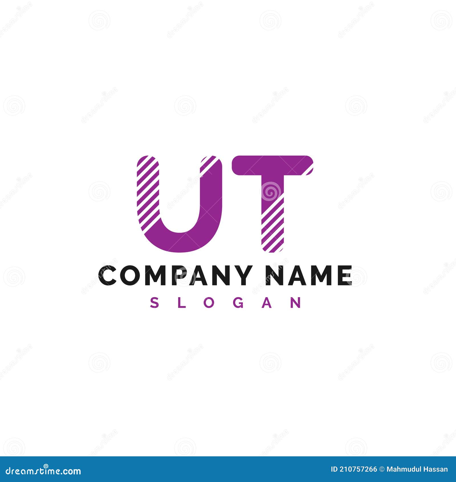 UT Letter Logo Design. UT Letter Logo Vector Illustration - Vector ...