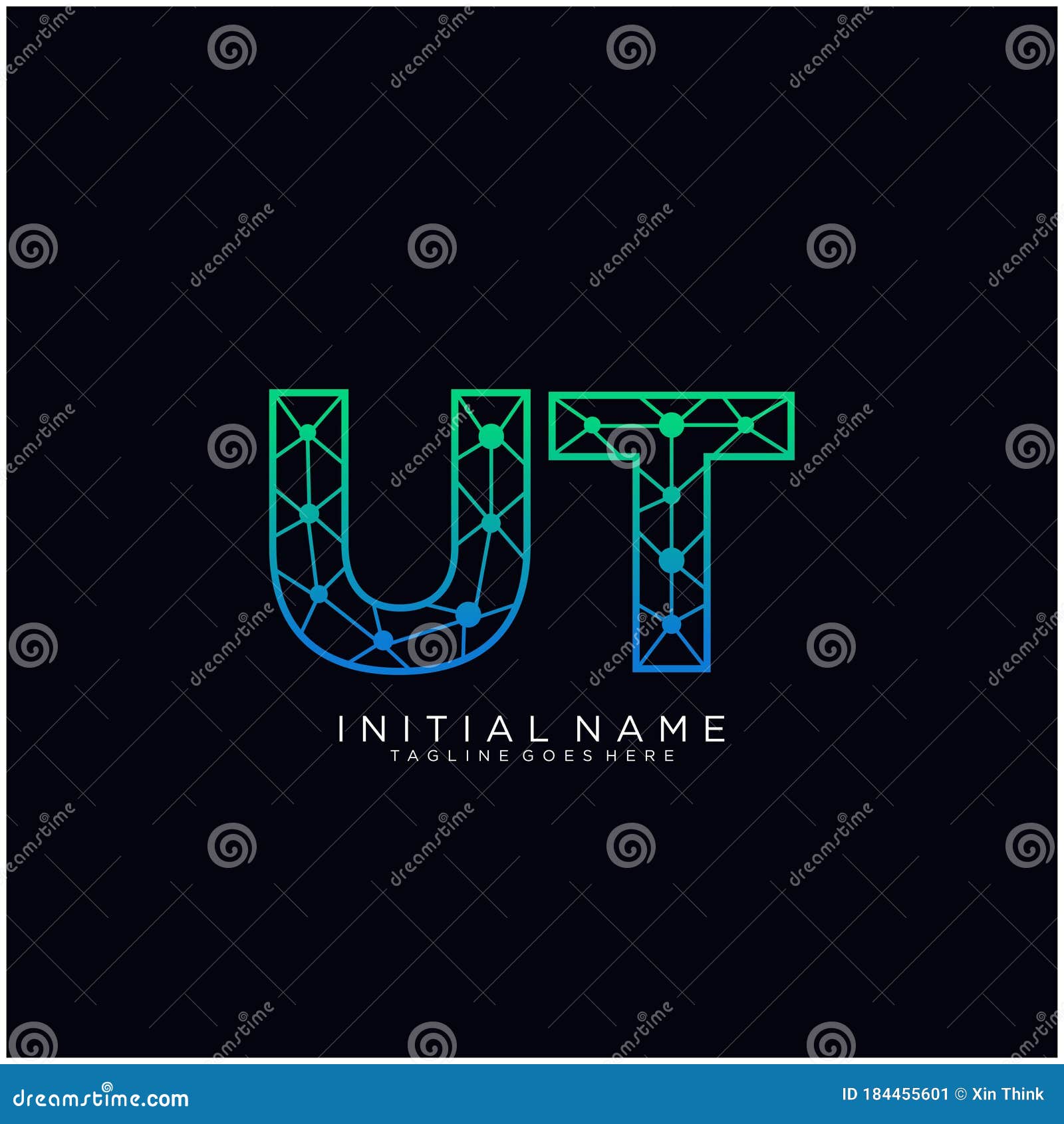 UT Letter Logo Icon Design Template Elements Stock Vector ...