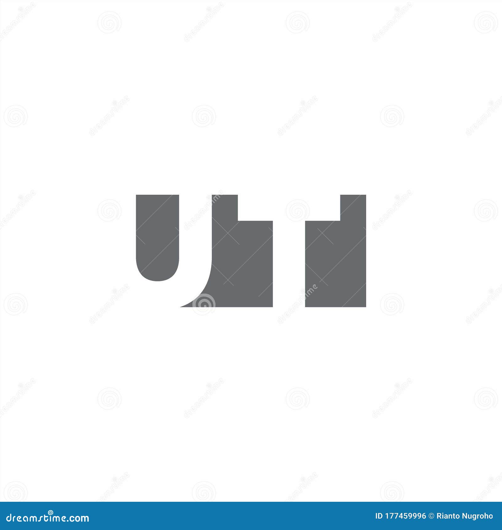 UT Logo Monogram with Negative Space Style Design Template Stock Vector ...