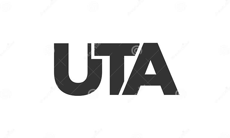 UTA Logo Design Template with Strong and Modern Bold Text. Initial ...
