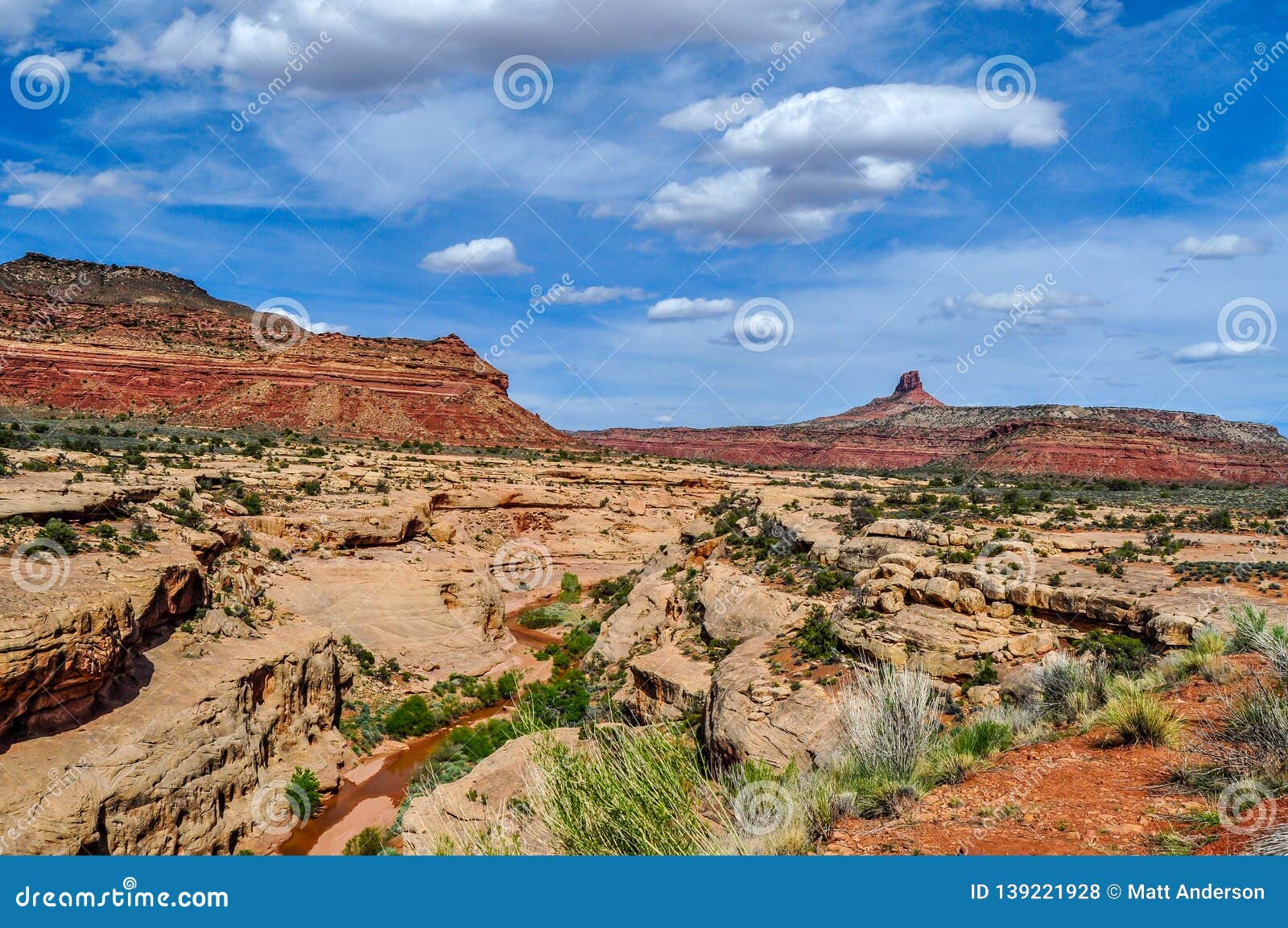 Utah Desert Landscape of Sandstone Stock Photo - Image of mountain ...