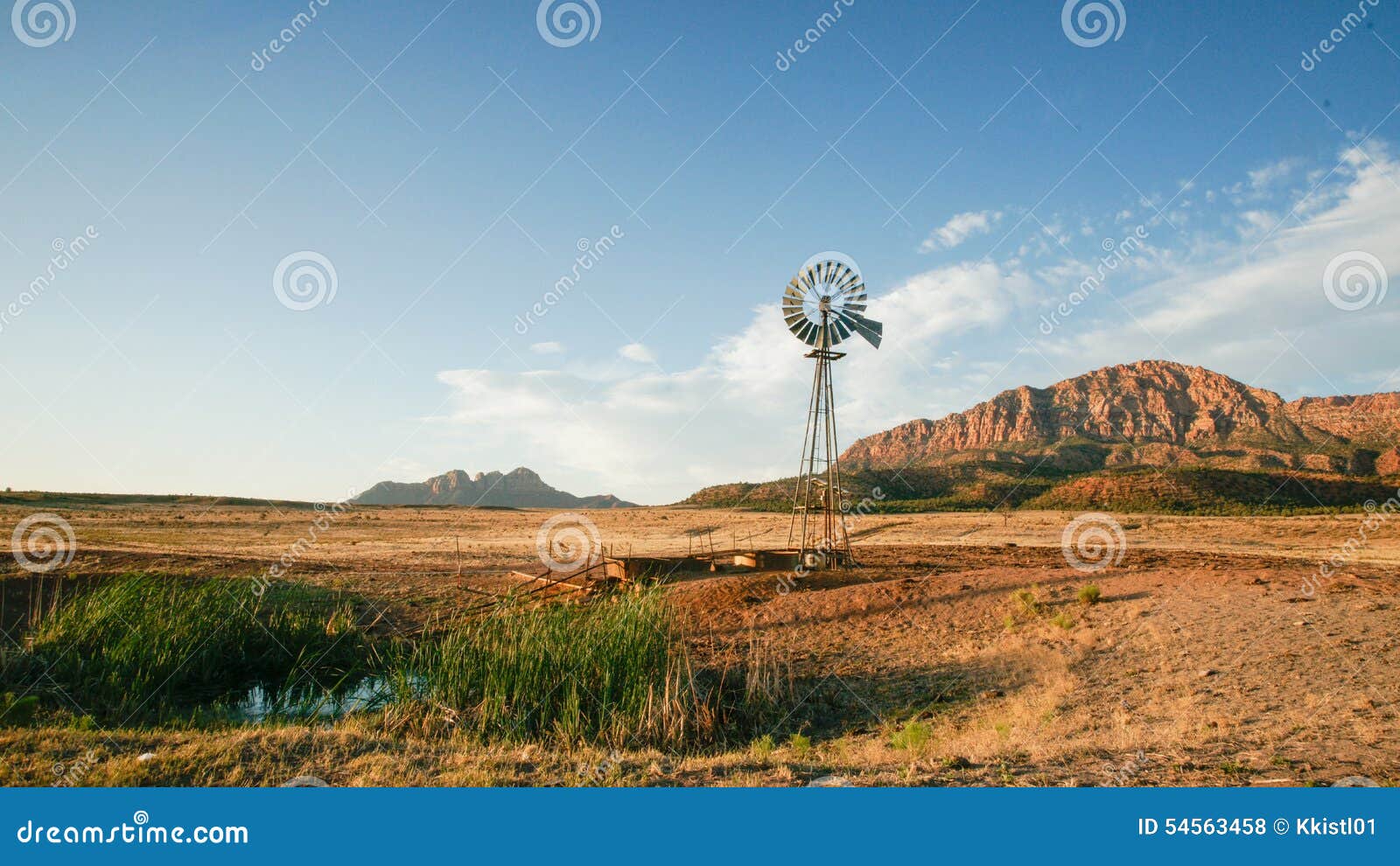 Utah Desert Ranch and WIndmill Stock Photo - Image of scenery, hiking ...