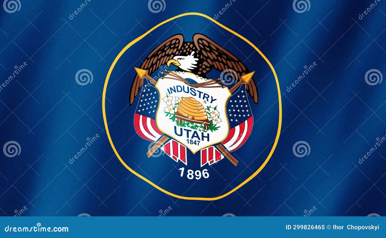 Utah Flag. Flag of Utah Images Stock Illustration - Illustration of ...
