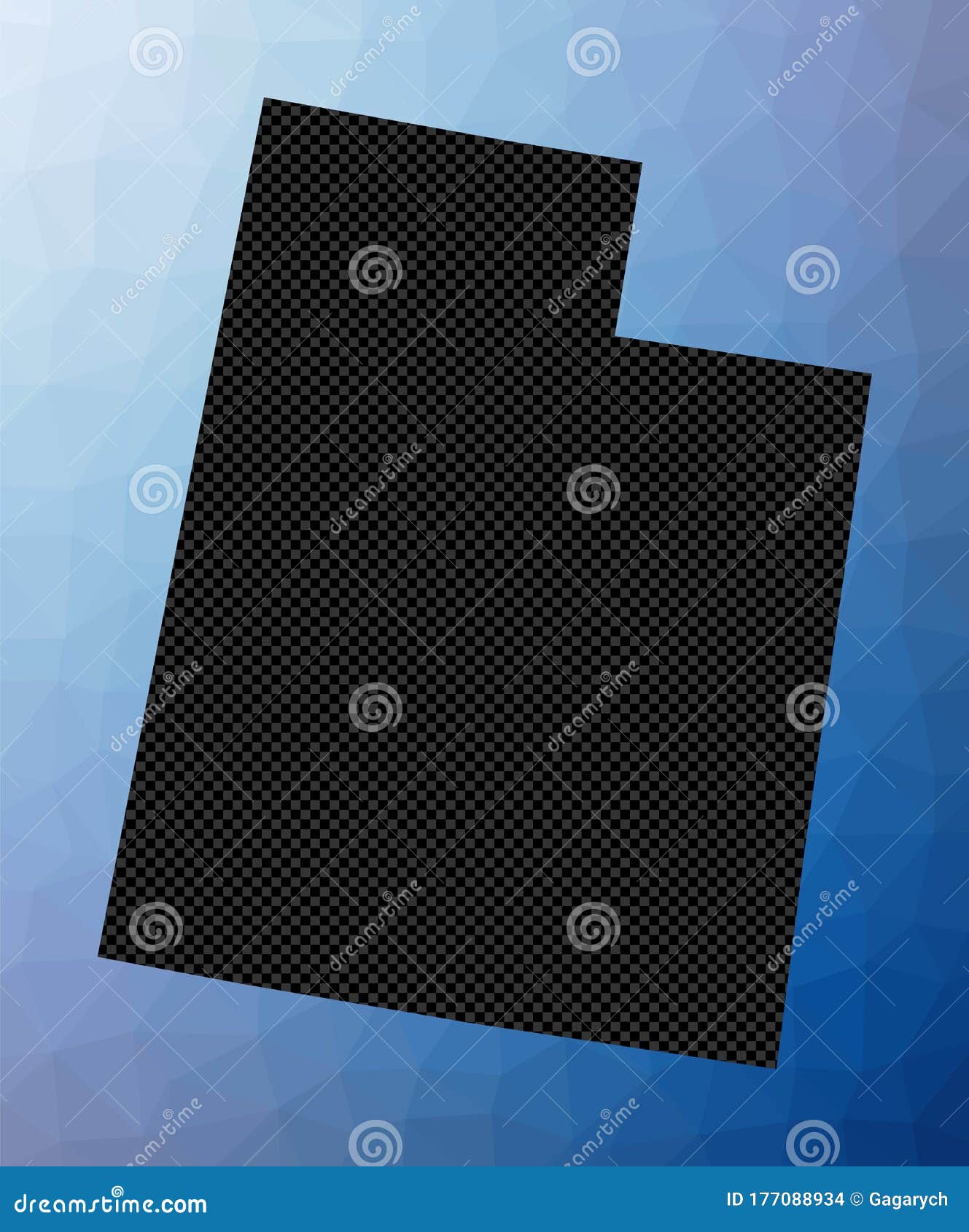 Utah geometric map. stock vector. Illustration of generated - 177088934