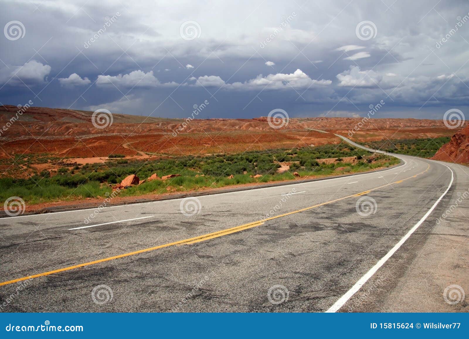 Utah Highway stock photo. Image of mountain, path, street - 15815624