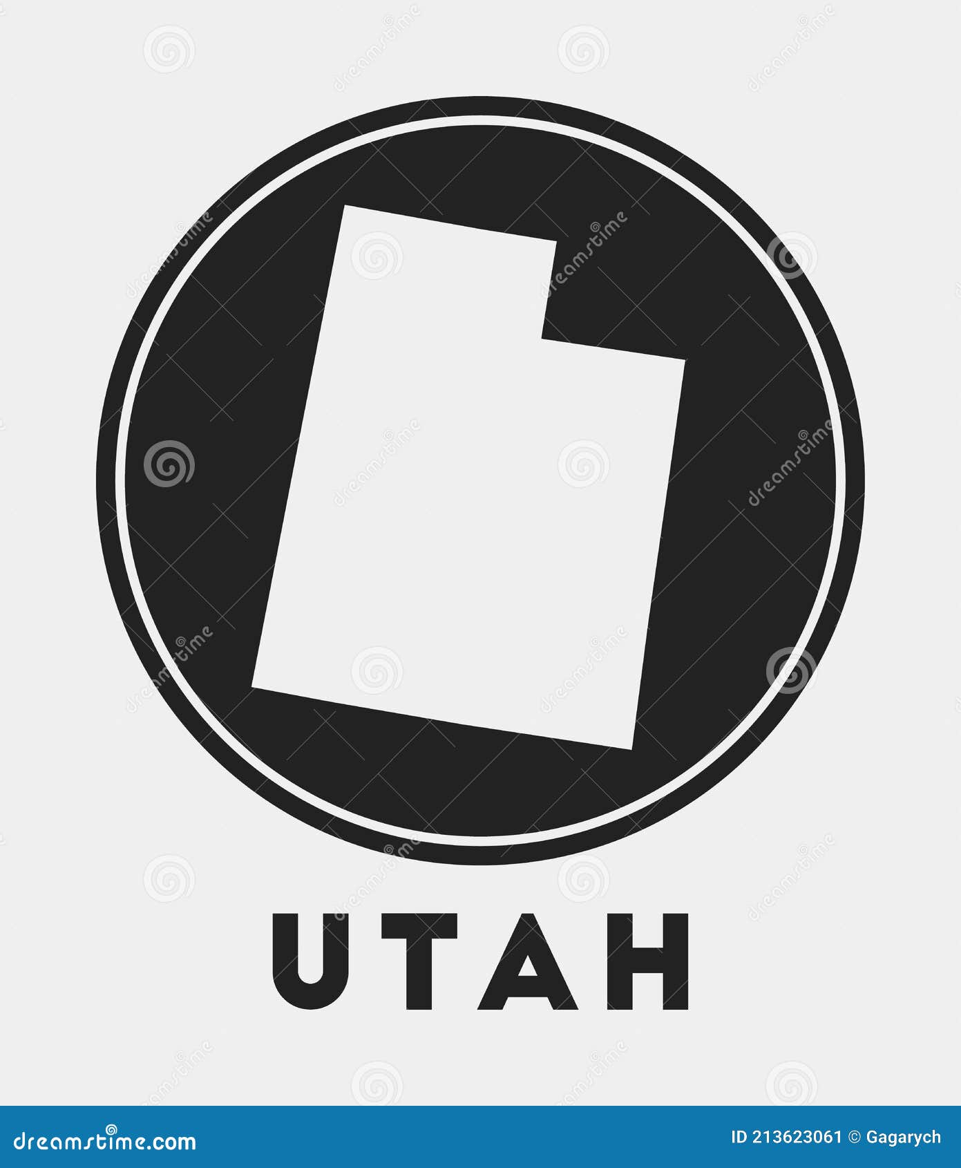Utah icon. stock vector. Illustration of region, icon - 213623061