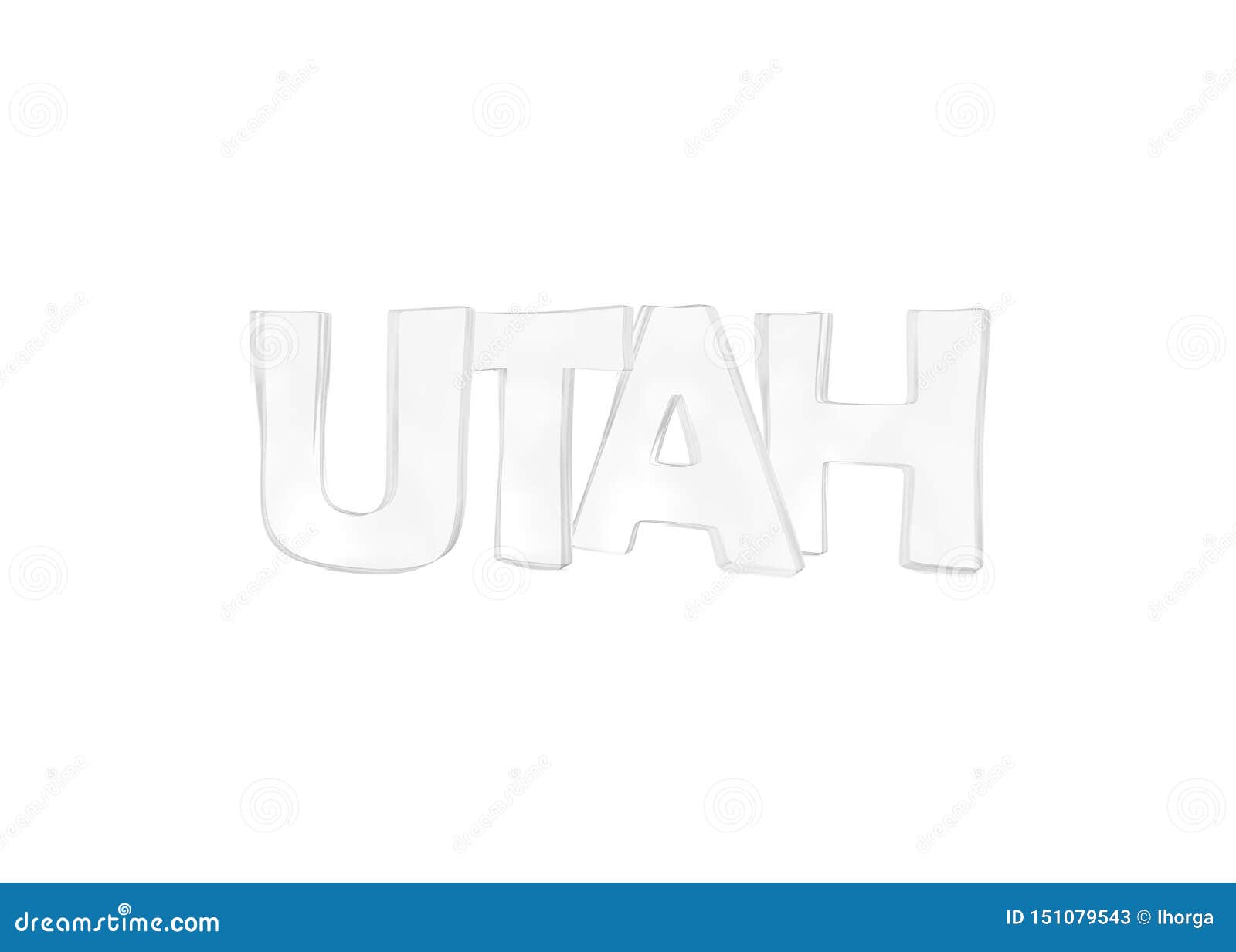 Utah. Isolated USA State Names Stock Illustration - Illustration of ...