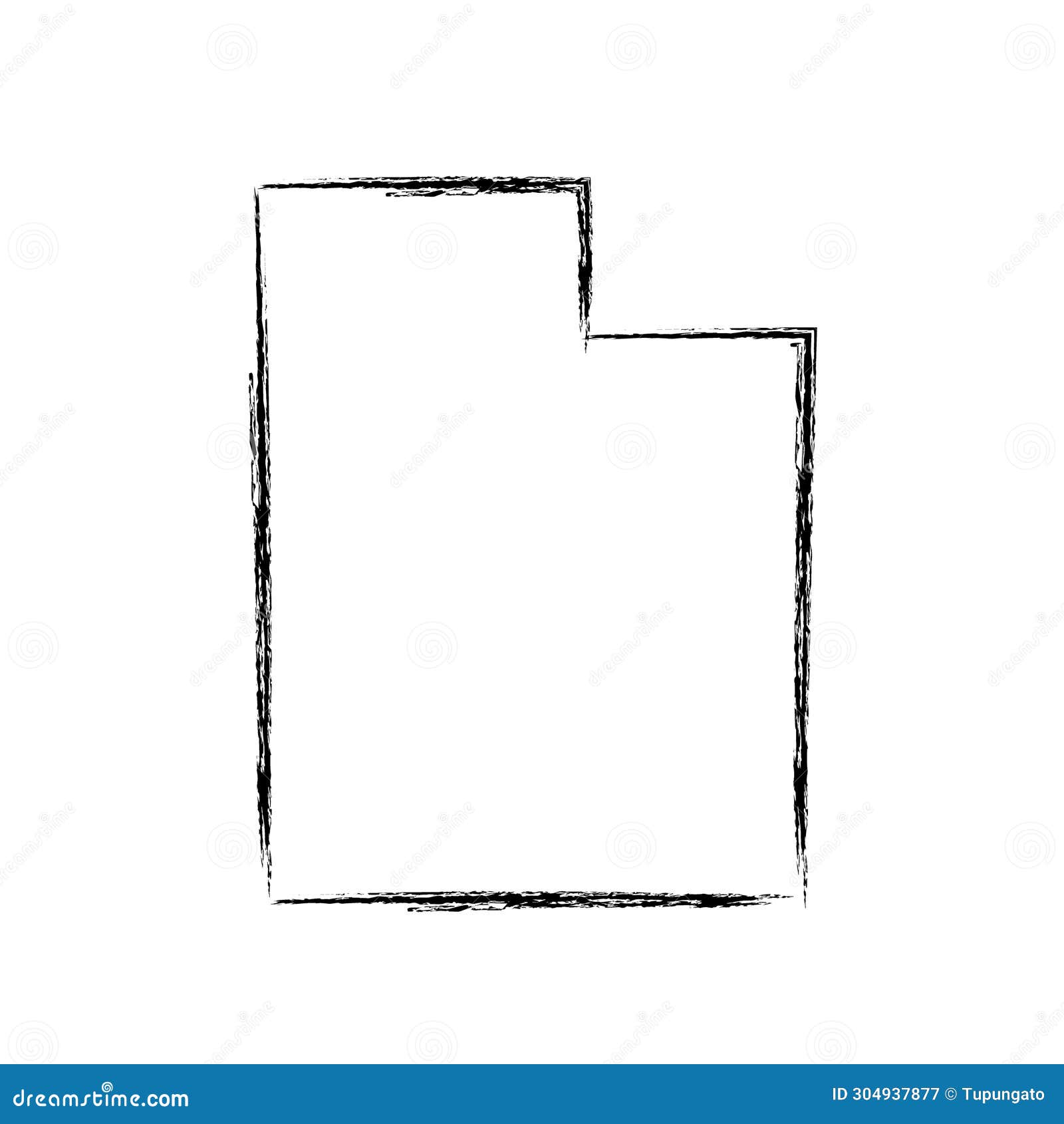 Utah Map Outline Vector Design Template. Editable Stroke ...