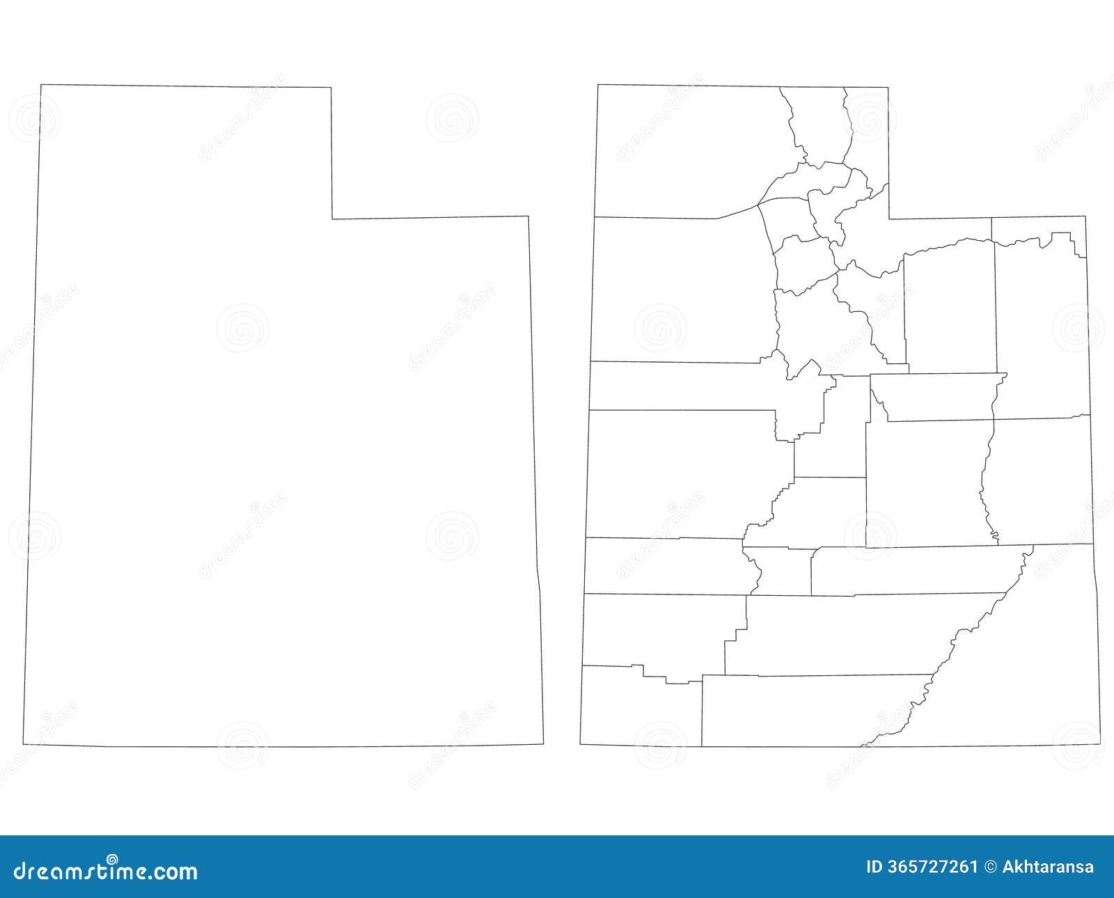 Utah Outline Symbol. US State Map. Vector Illustration | CartoonDealer ...