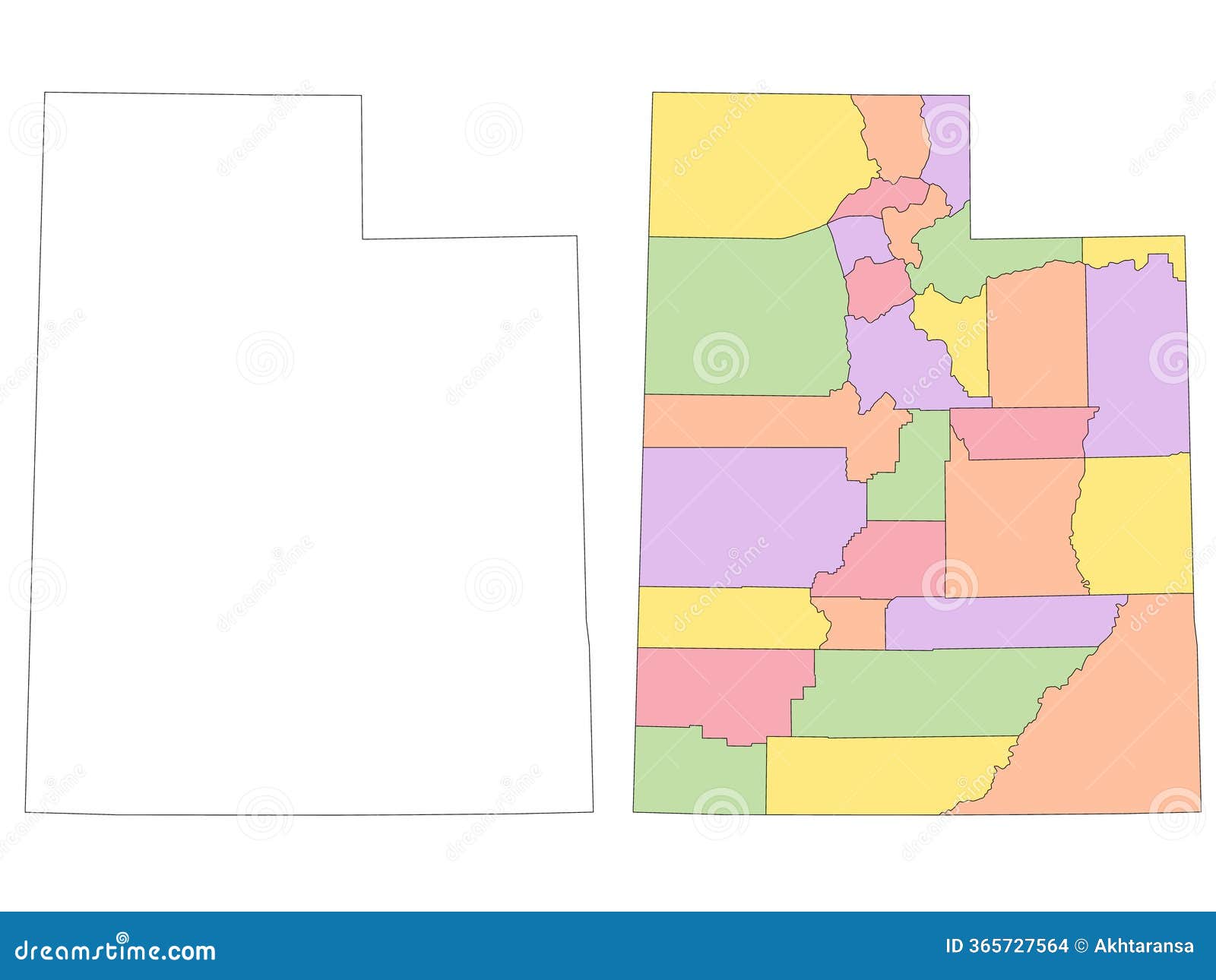 Utah Outline Symbol. US State Map. Vector Illustration | CartoonDealer ...