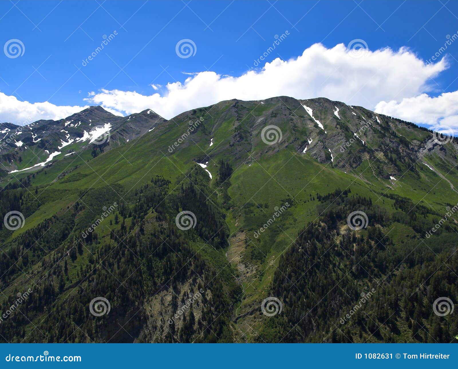 Utah Mountain Range stock image. Image of snow, forests - 1082631