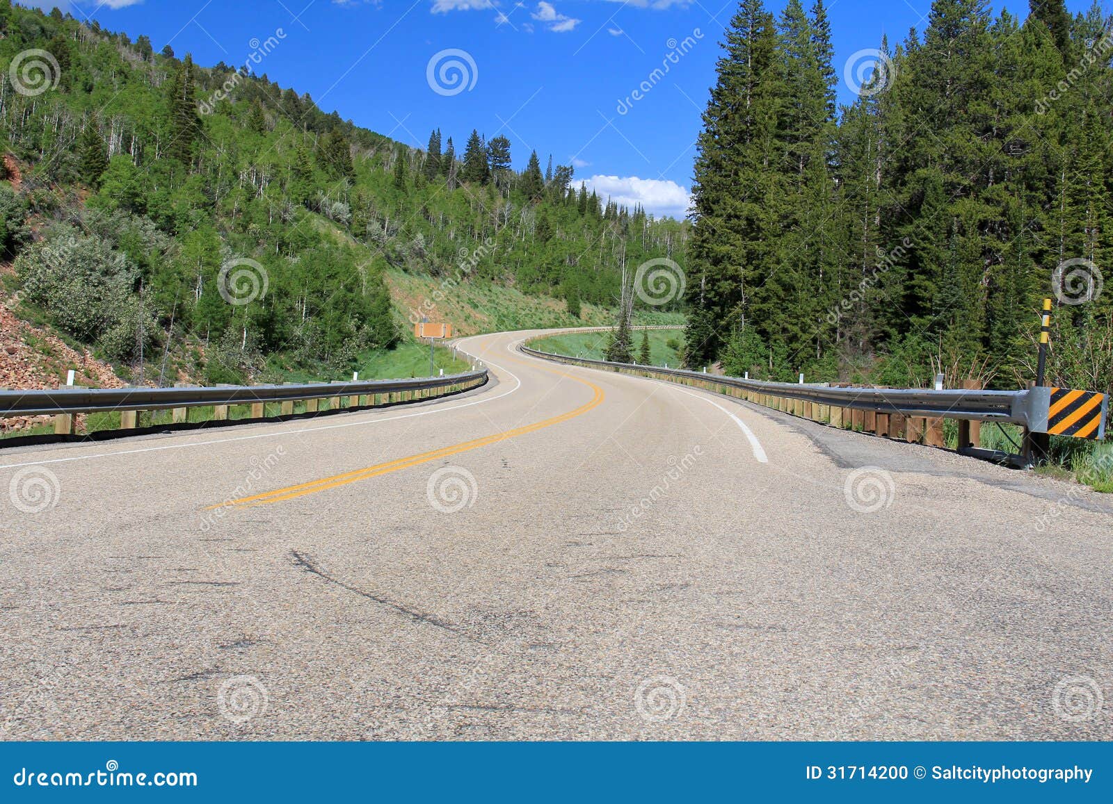 Utah: Mountain Road stock photo. Image of lane, open - 31714200