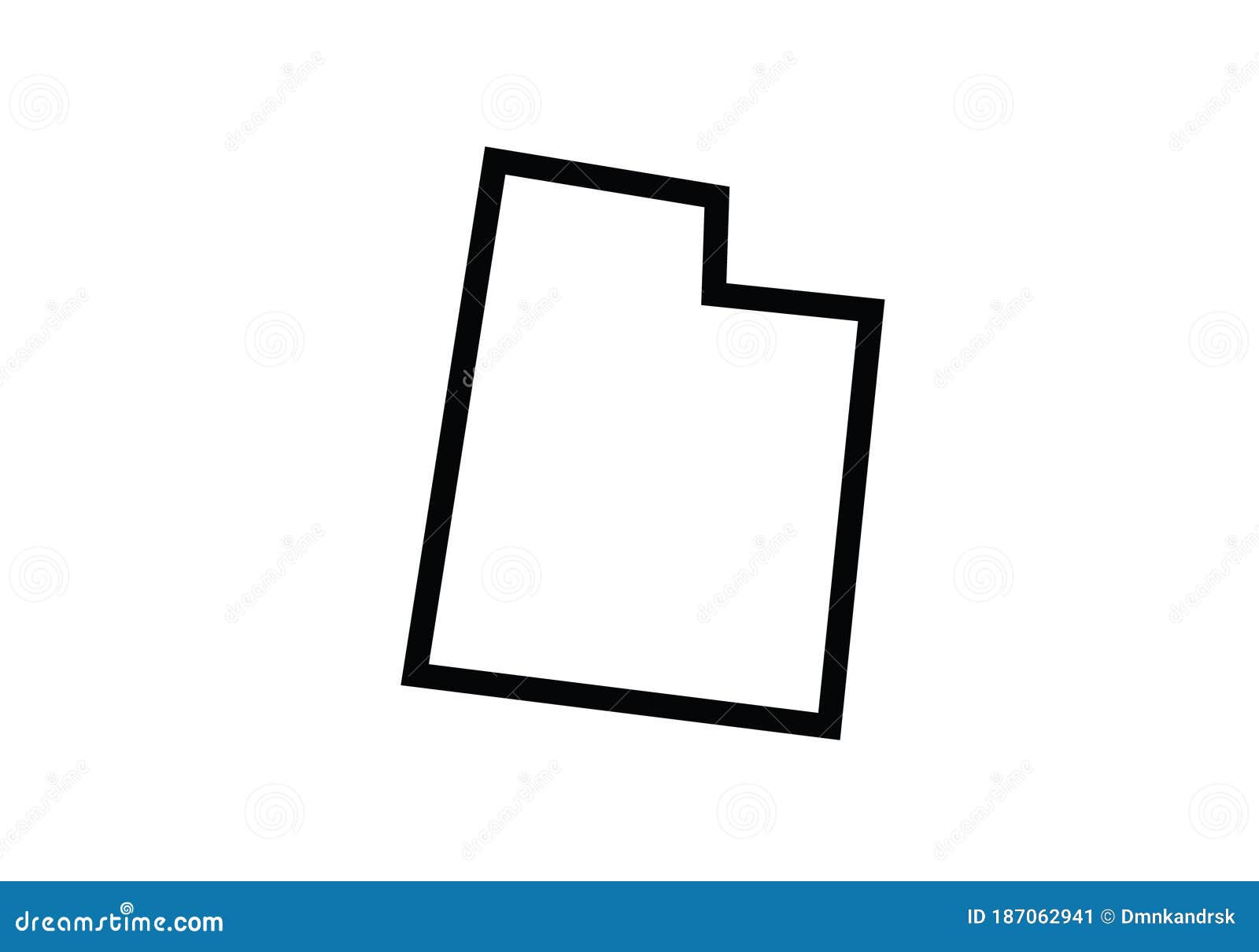 Utah Outline Symbol. US State Map. Vector Illustration | CartoonDealer ...