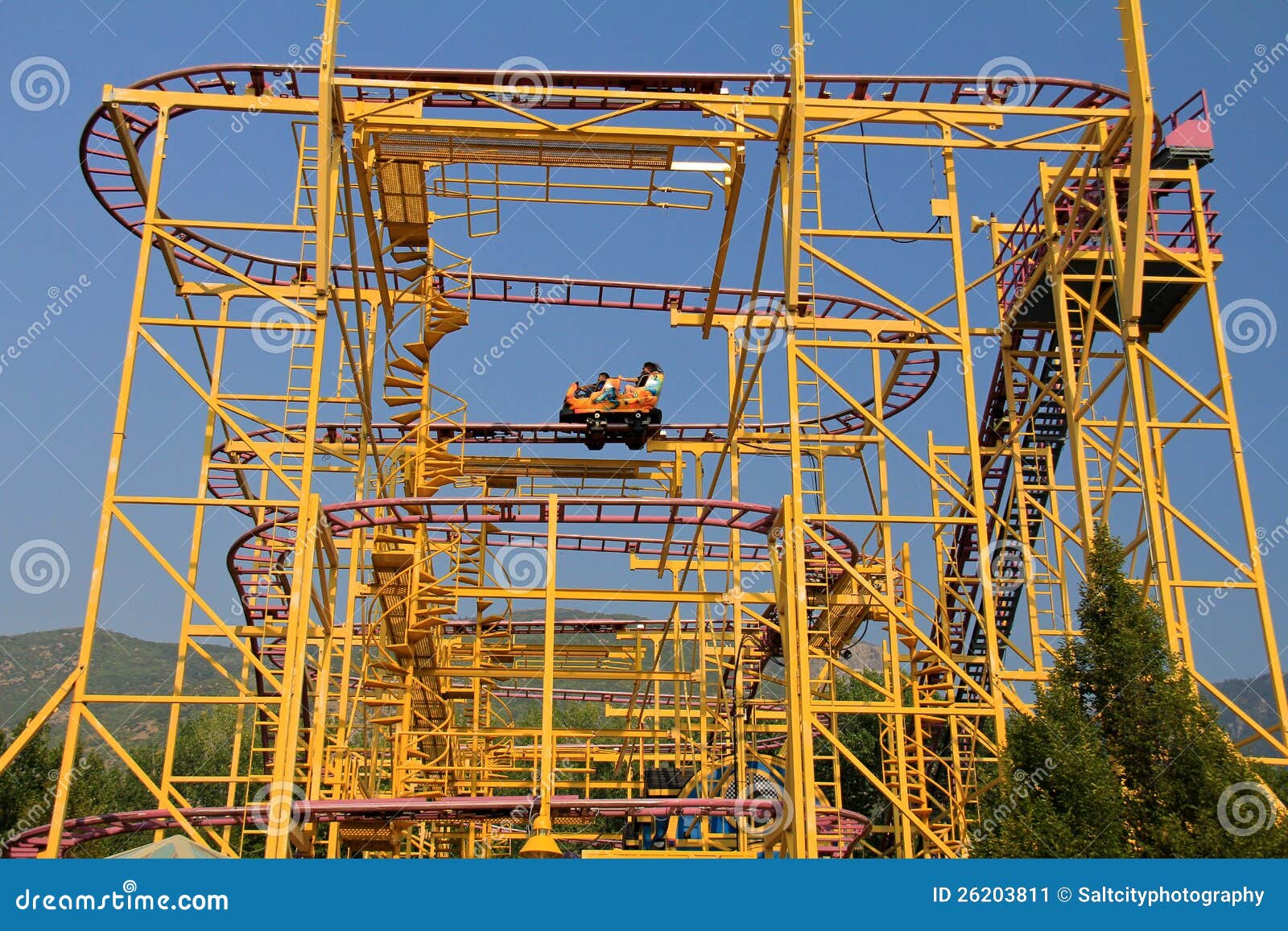 Utah S Lagoon Park: Wild Mouse Editorial Photo - Image of excitement ...