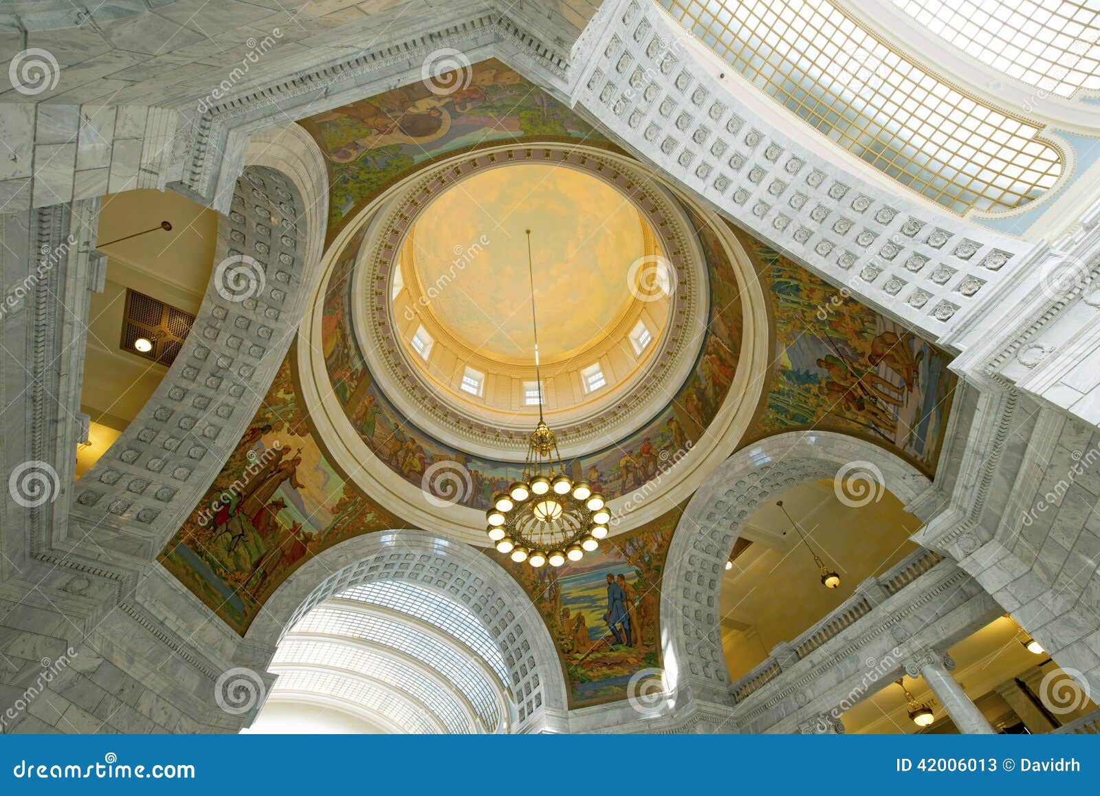 Utah State Capitol Rotunda Ceiling Stock Image - Image of rotunda ...