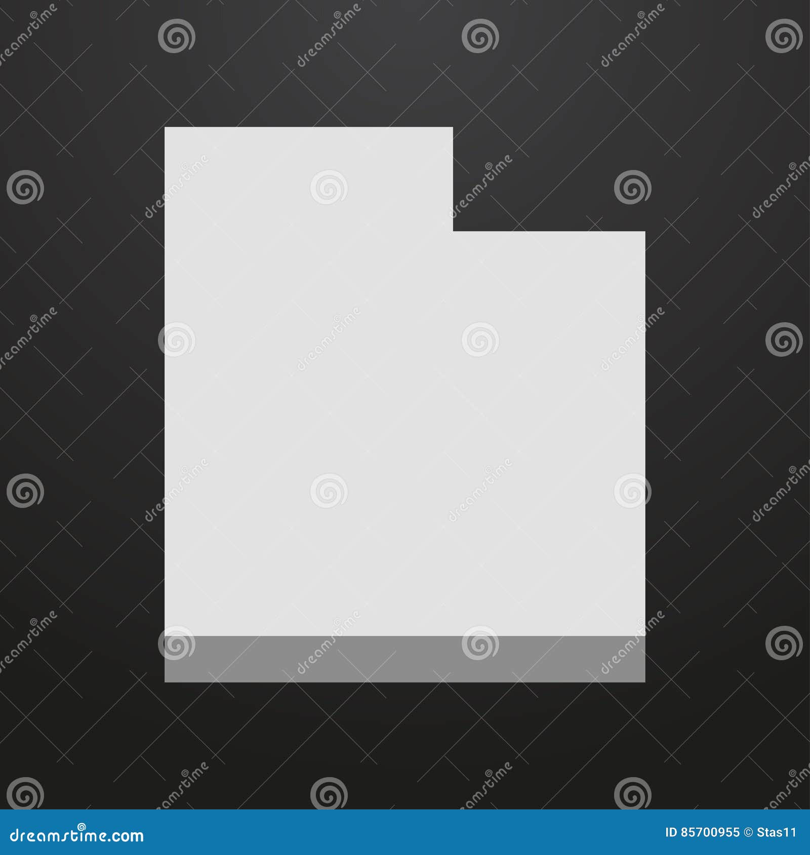 Utah State Silhouette Map Stock Image | CartoonDealer.com #188539927