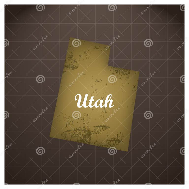 Utah State Map. Vector Illustration Decorative Design Stock Vector ...