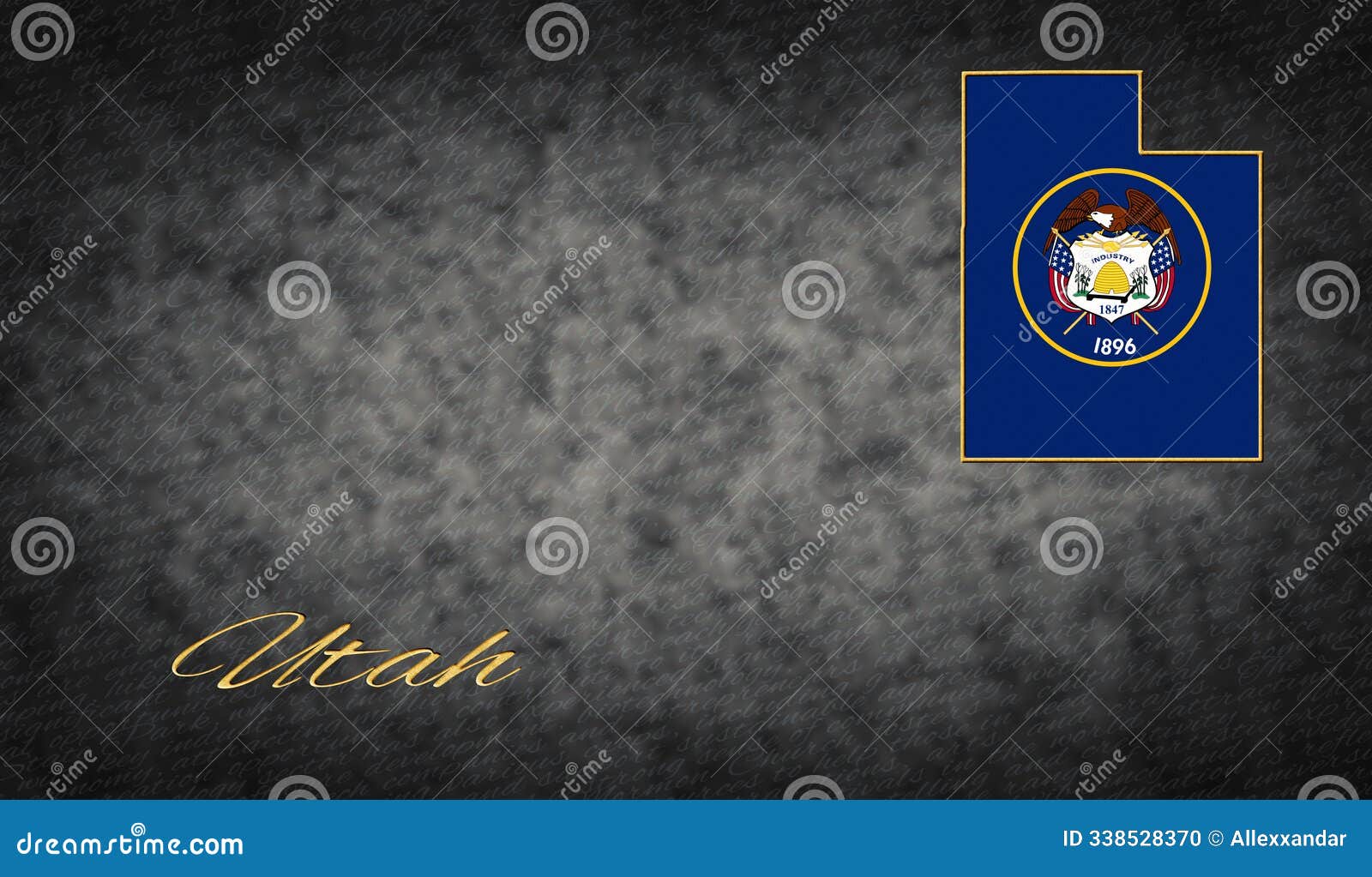 Utah Symbols, Map of Utah stock photo. Image of cuisine - 338528370