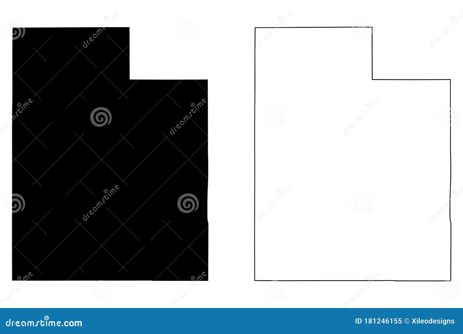 Utah UT State Map USA. Black Silhouette and Outline Isolated Maps on a ... Utah UT State Map USA. Black Silhouette and Outline Isolated Maps on a ...
