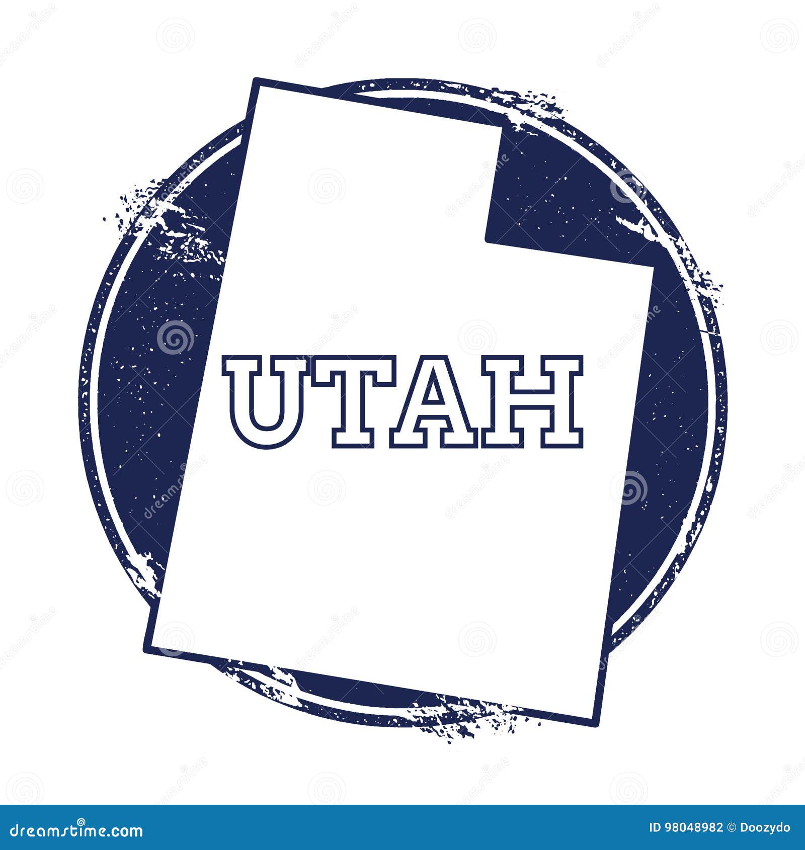 Utah-Vektorkarte vektor abbildung. Illustration von stempel - 98048982
