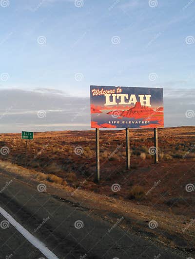Utah welcome sign stock photo. Image of welcome, utah - 143346386