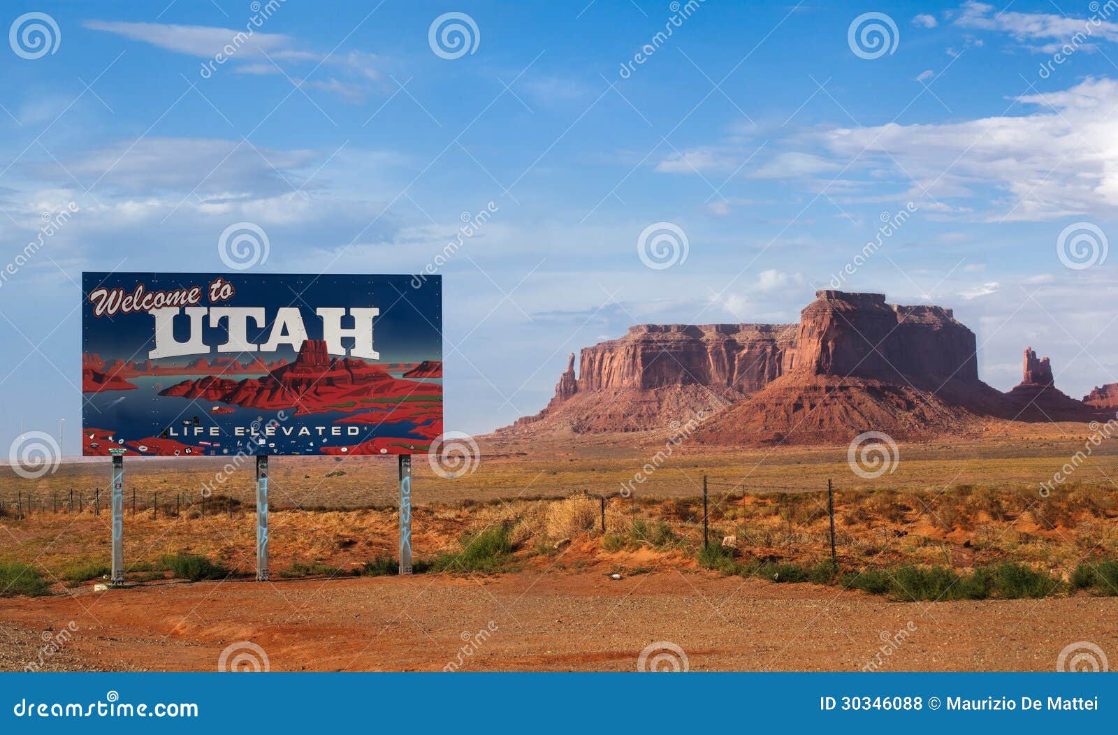 Utah Welcome Sign stock photo. Image of utah, tourism - 30346088