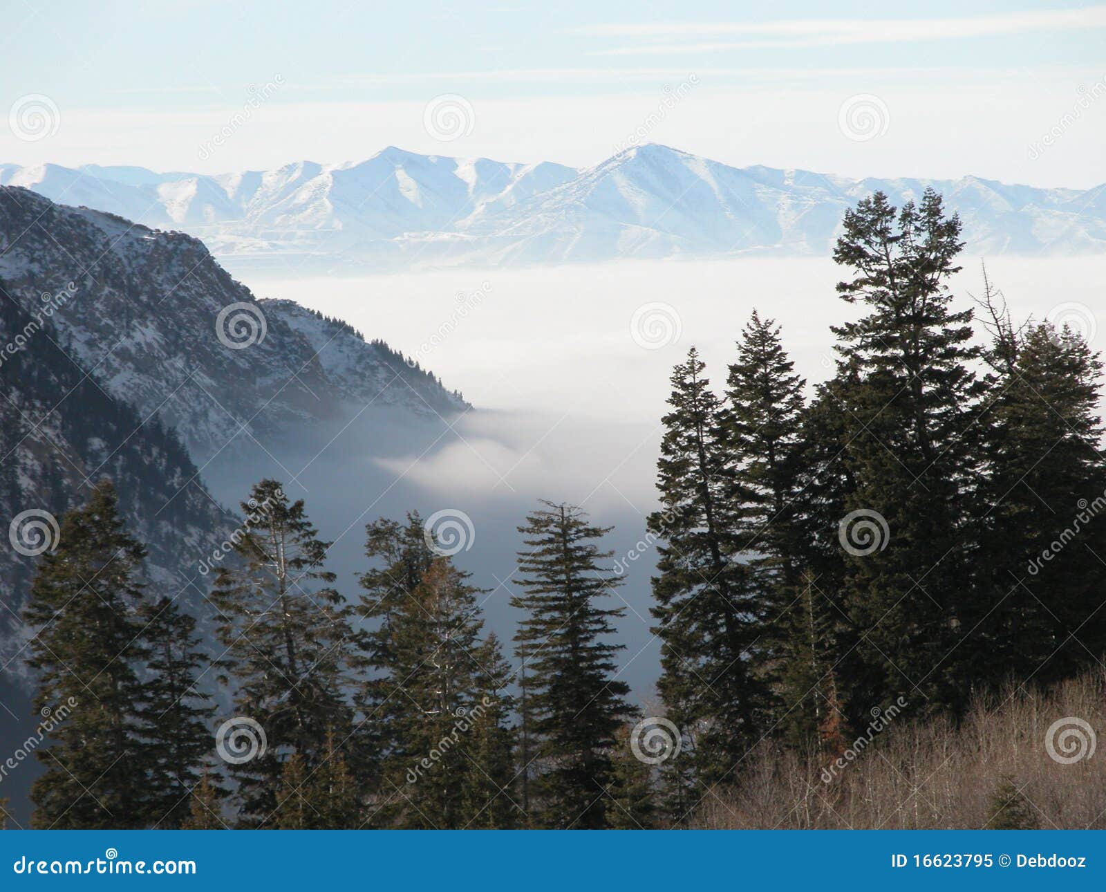 Utah winter Fog stock image. Image of blue, altitude - 16623795