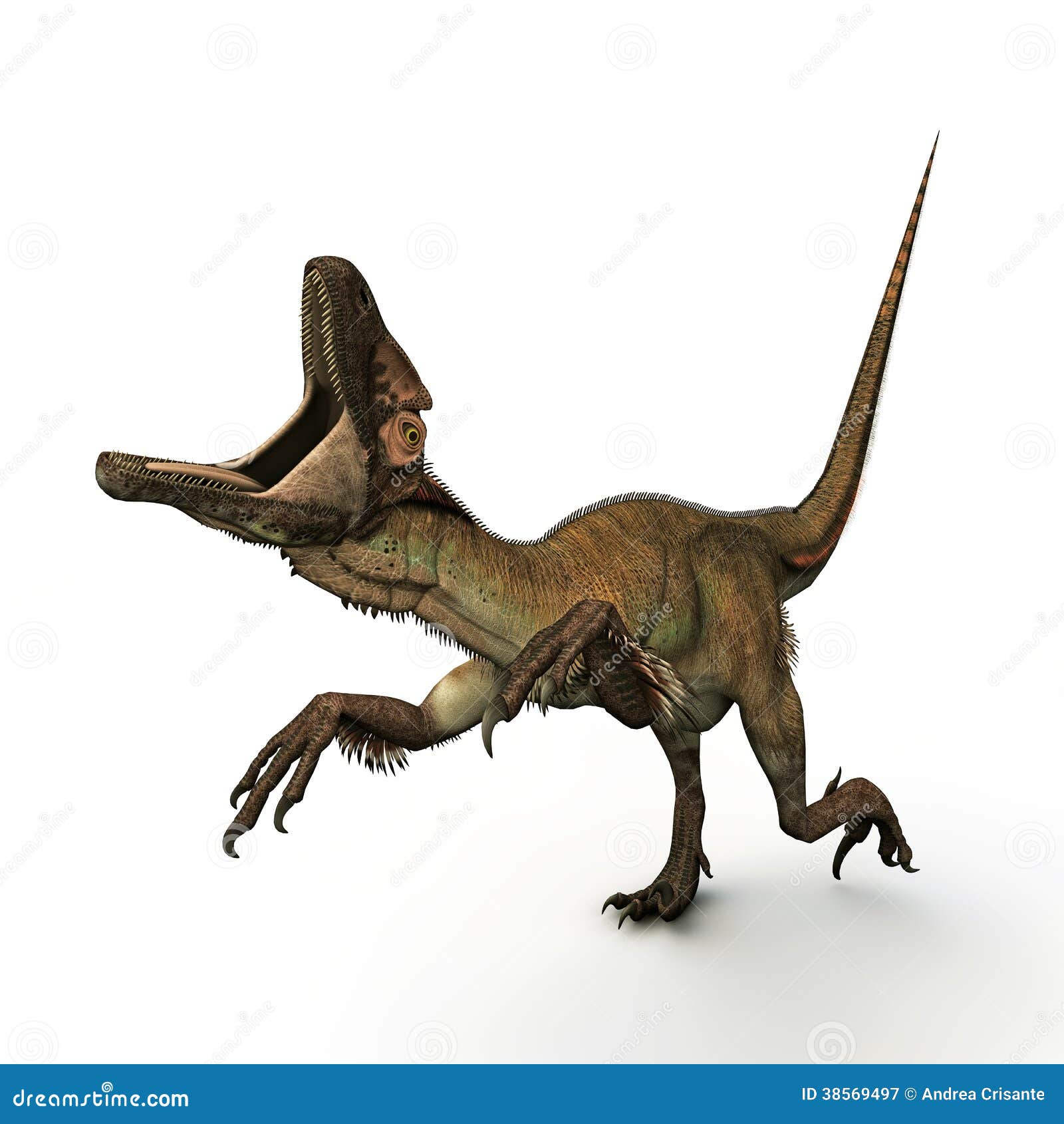Utahraptor stock illustration. Illustration of cretaceous - 38569497