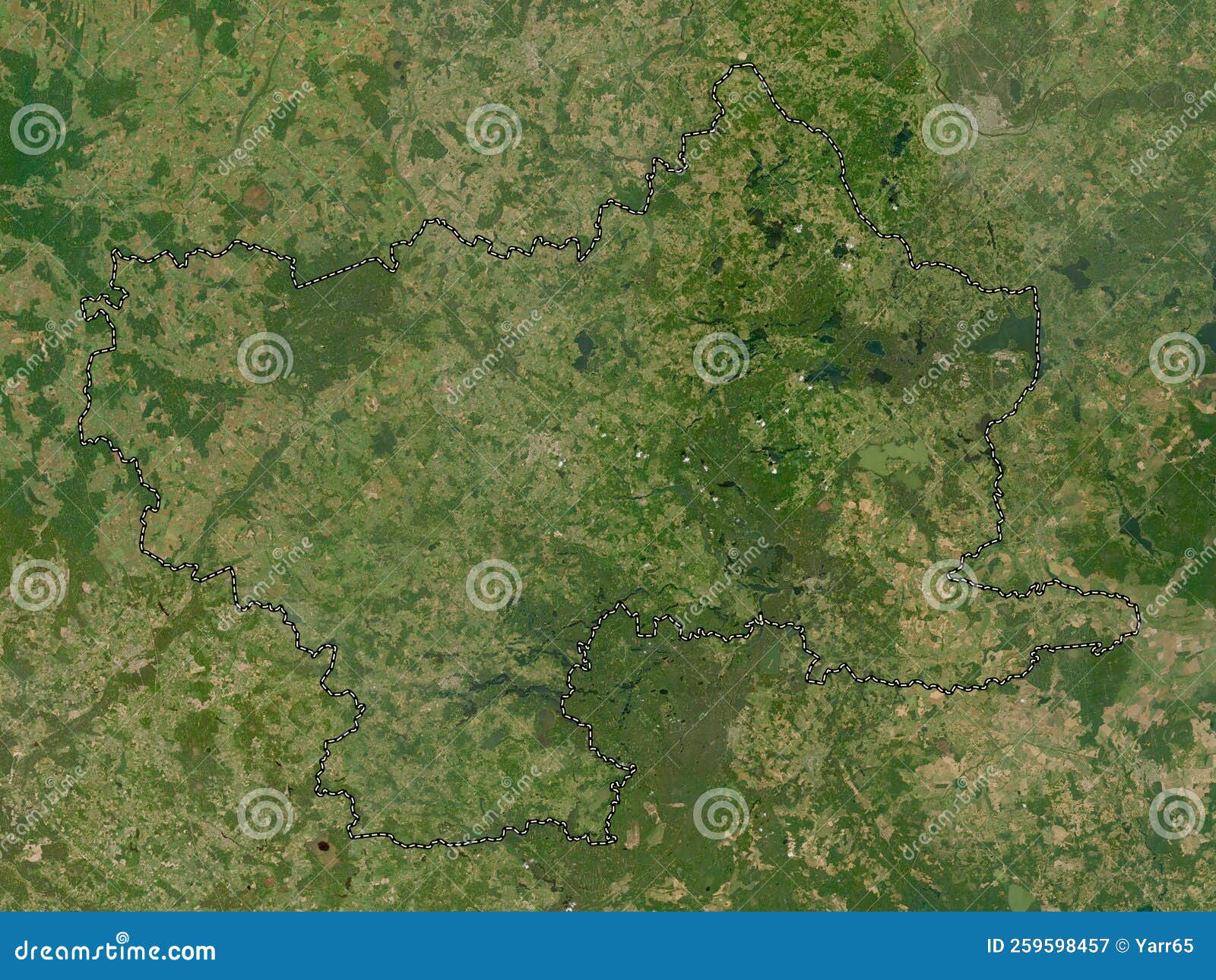 Utenos, Lithuania. Low-res Satellite. No Legend Stock Image - Image of ...