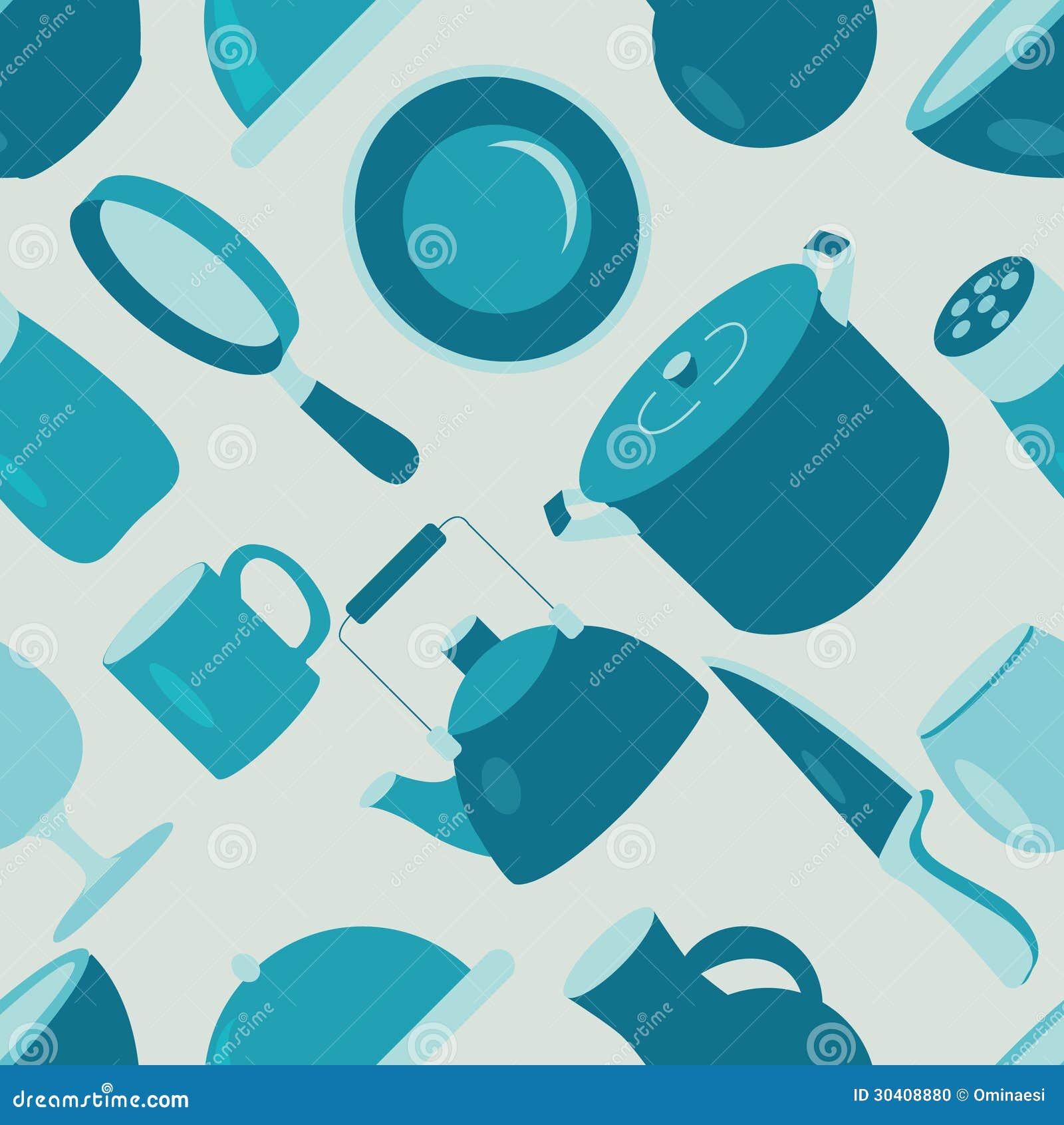 Utensil pattern stock vector. Illustration of breakfast - 30408880