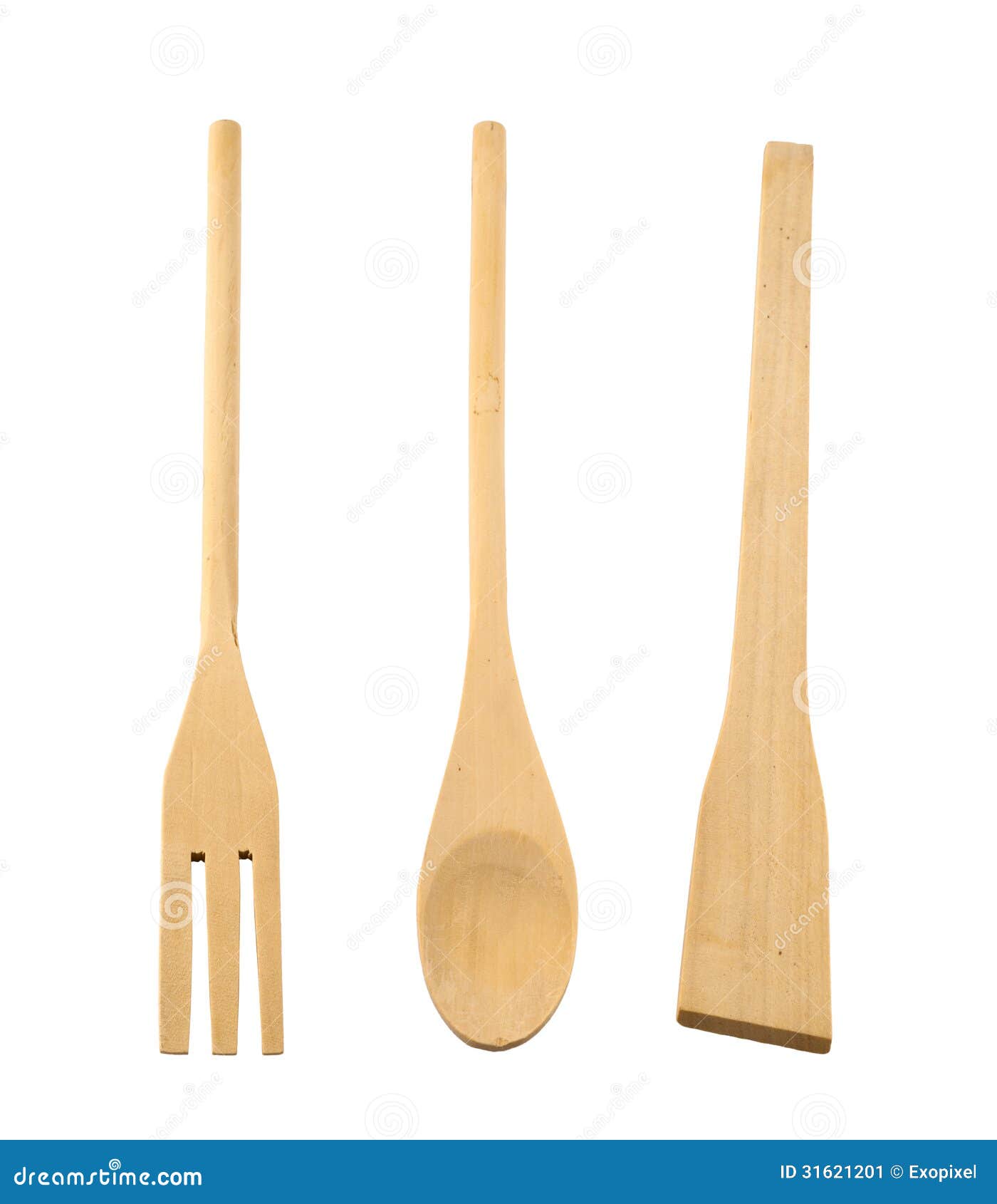 Utensile Di Legno Della Cucina Isolato Immagine Stock - Immagine di ...