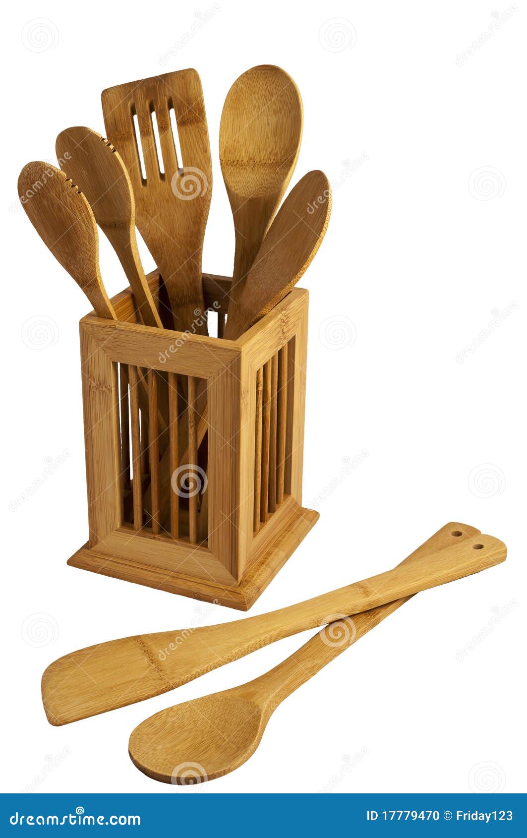 Utensilios De Madera De La Cocina Foto de archivo - Imagen de envase ...