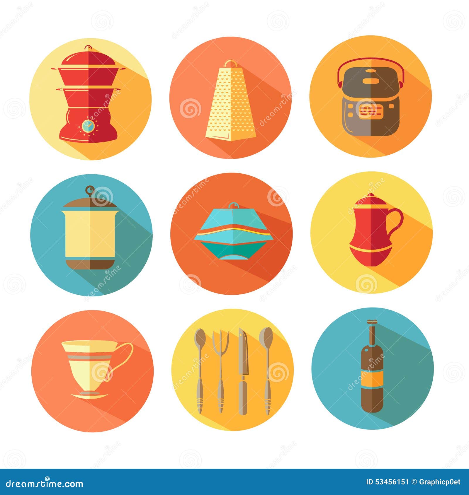 Utensils icons stock vector. Illustration of fast, graphic - 53456151