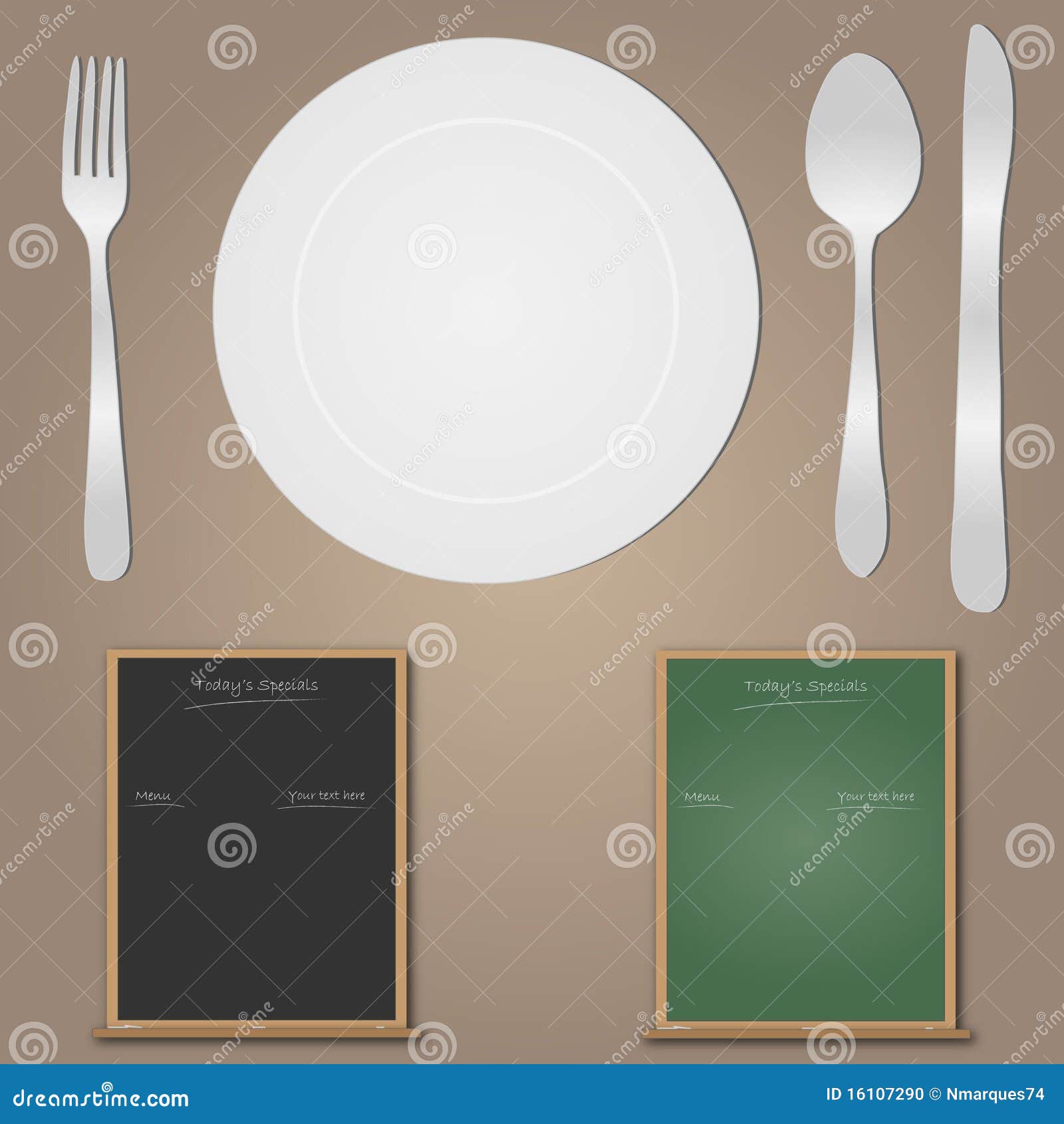 Utensils and Menu stock vector. Illustration of utensil - 16107290