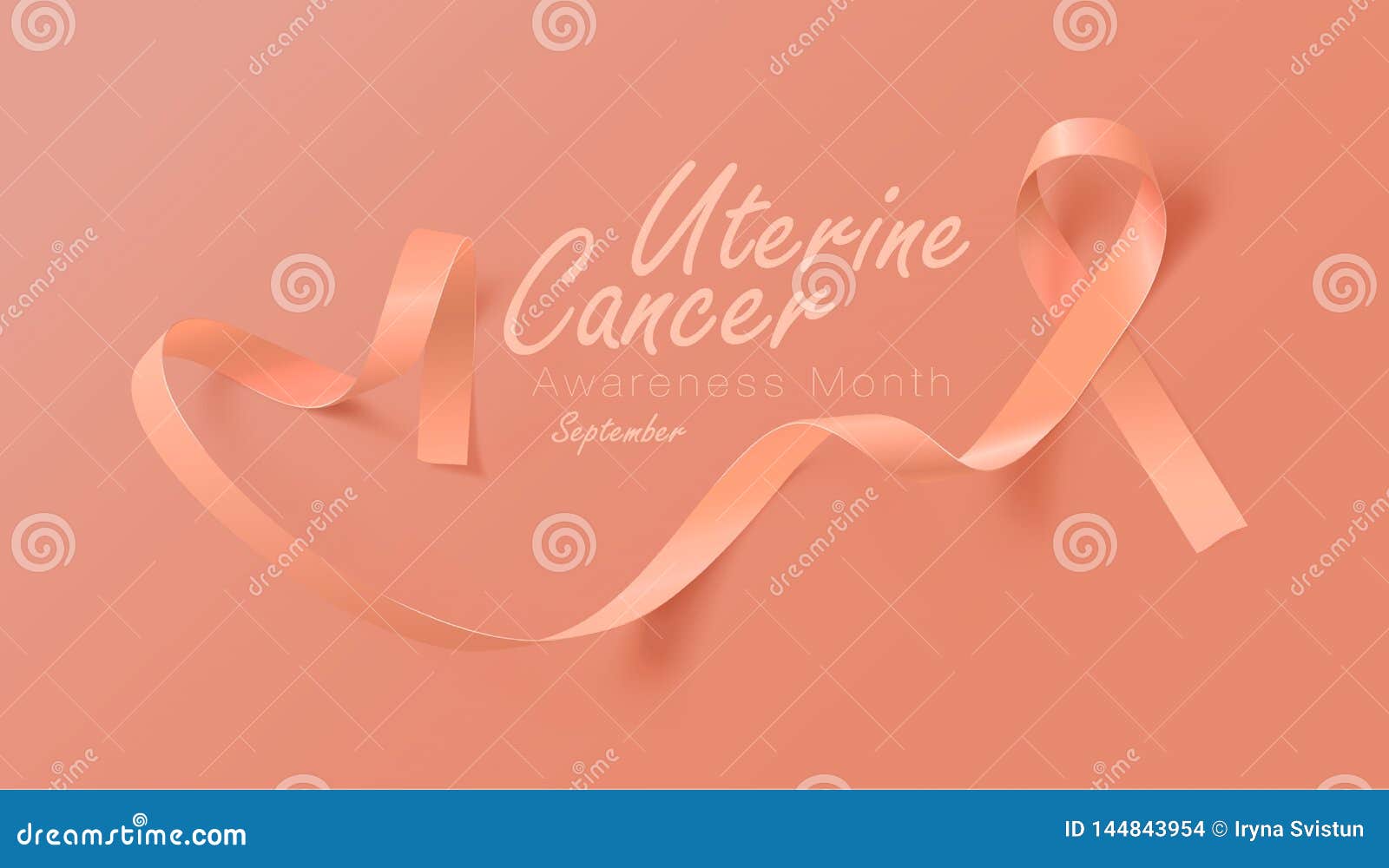 Uterine Cancer Awareness Calligraphy Poster Design. Realistic Peach ... Uterine Cancer Awareness Calligraphy Poster Design. Realistic Peach ...