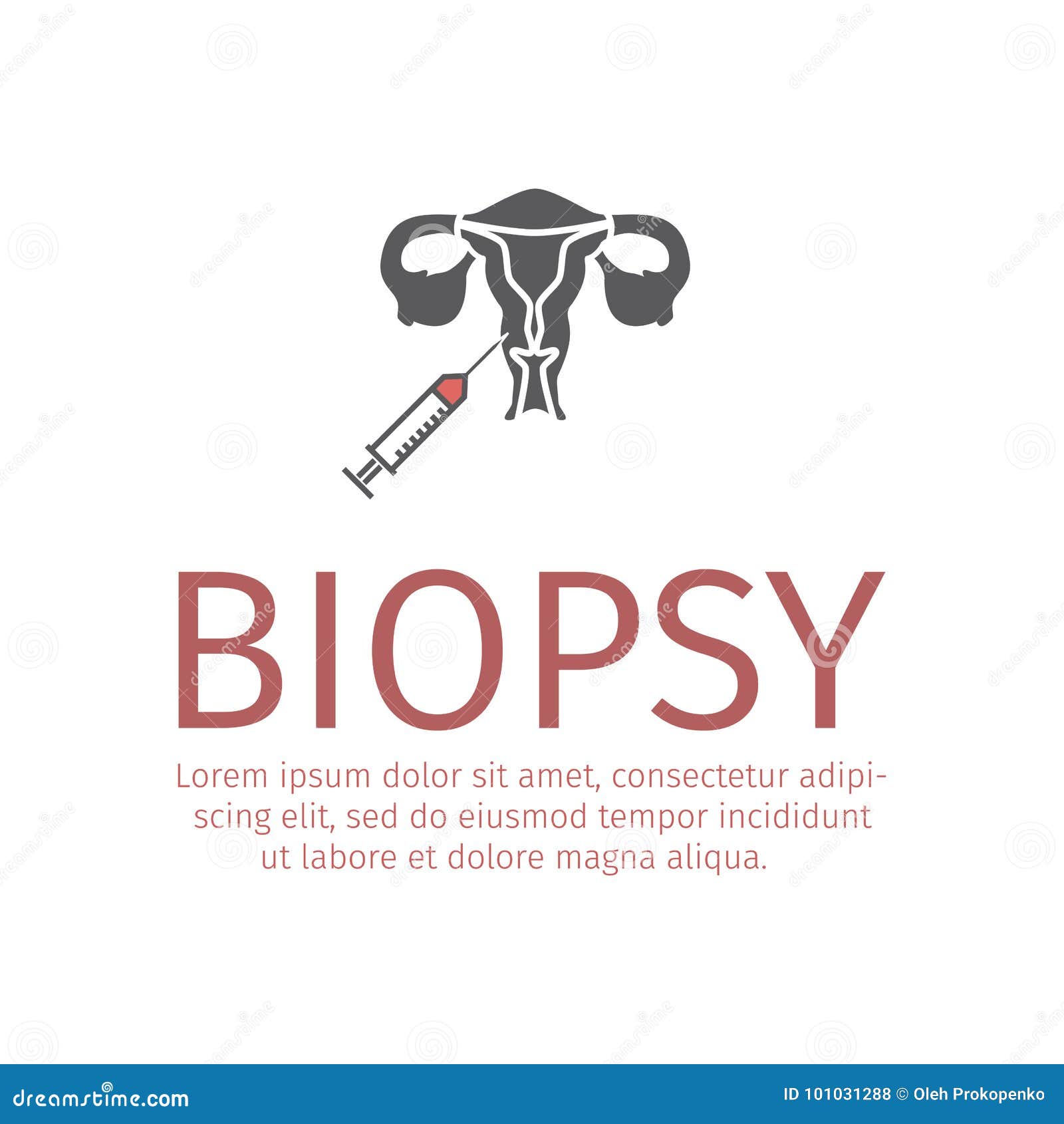 Uterus Biopsy flat icon stock vector. Illustration of survival - 101031288