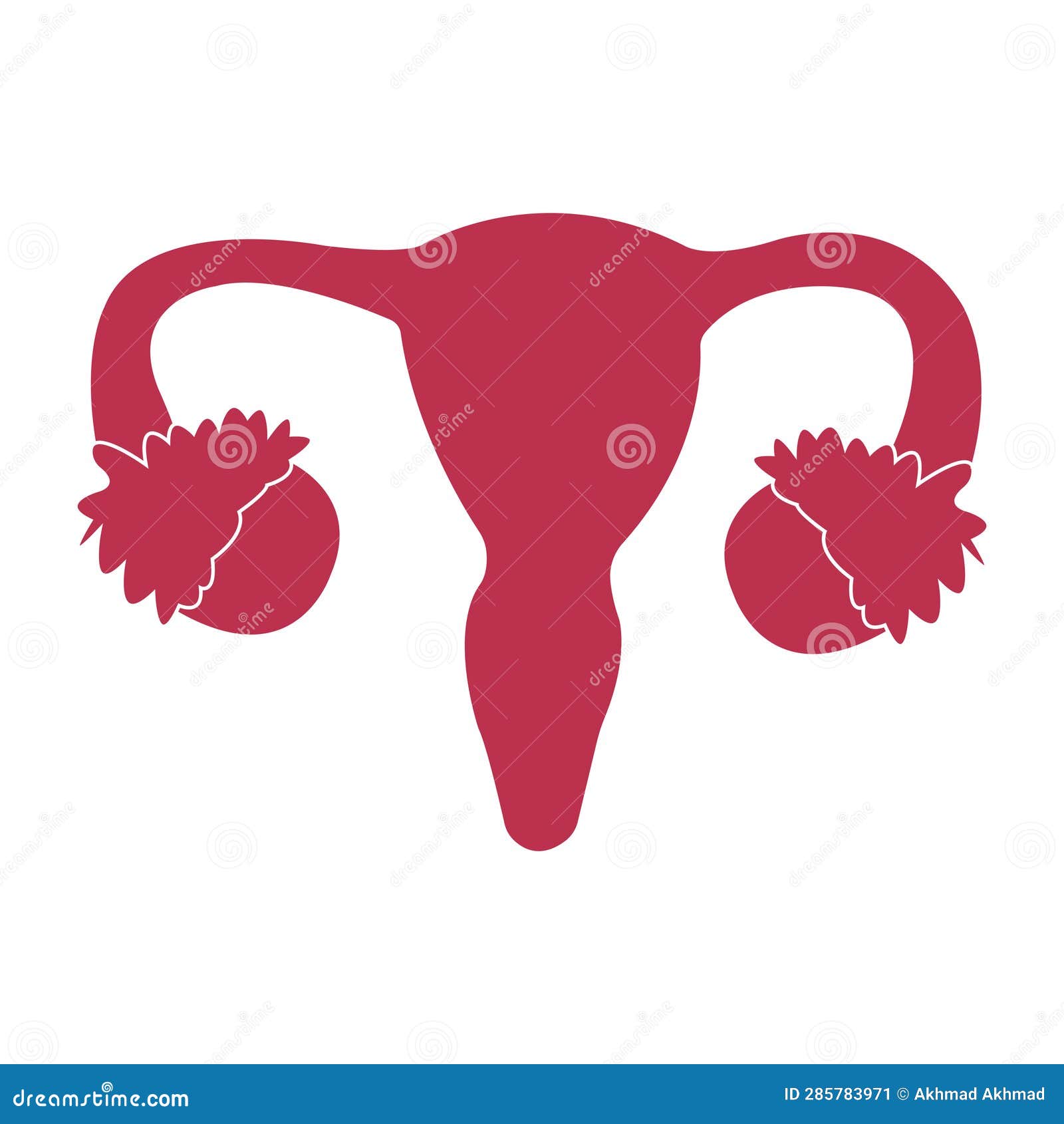 Uterus icon stock vector. Illustration of reproductive - 285783971