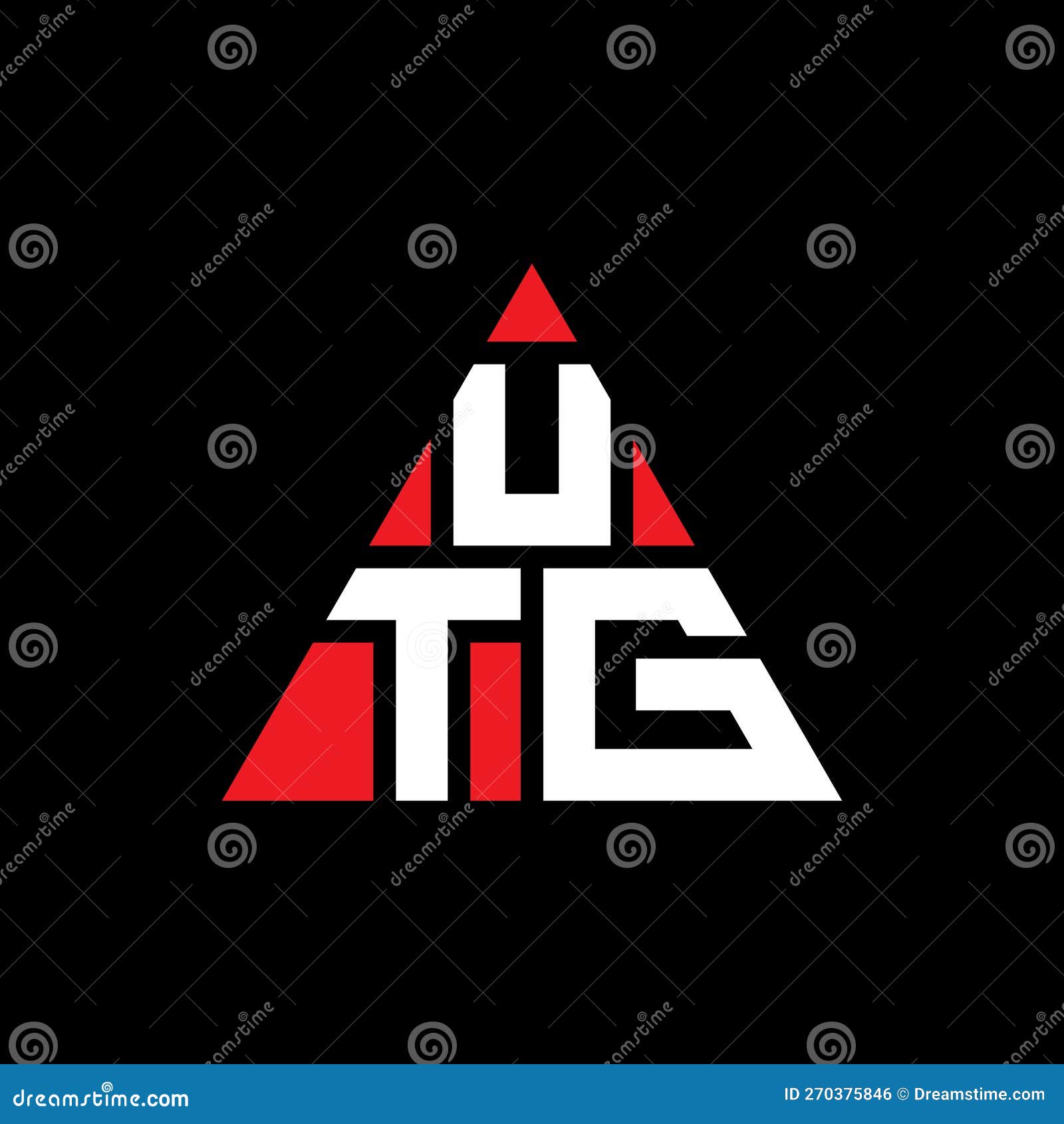 UTG Triangle Letter Logo Design with Triangle Shape. UTG Triangle Logo ...