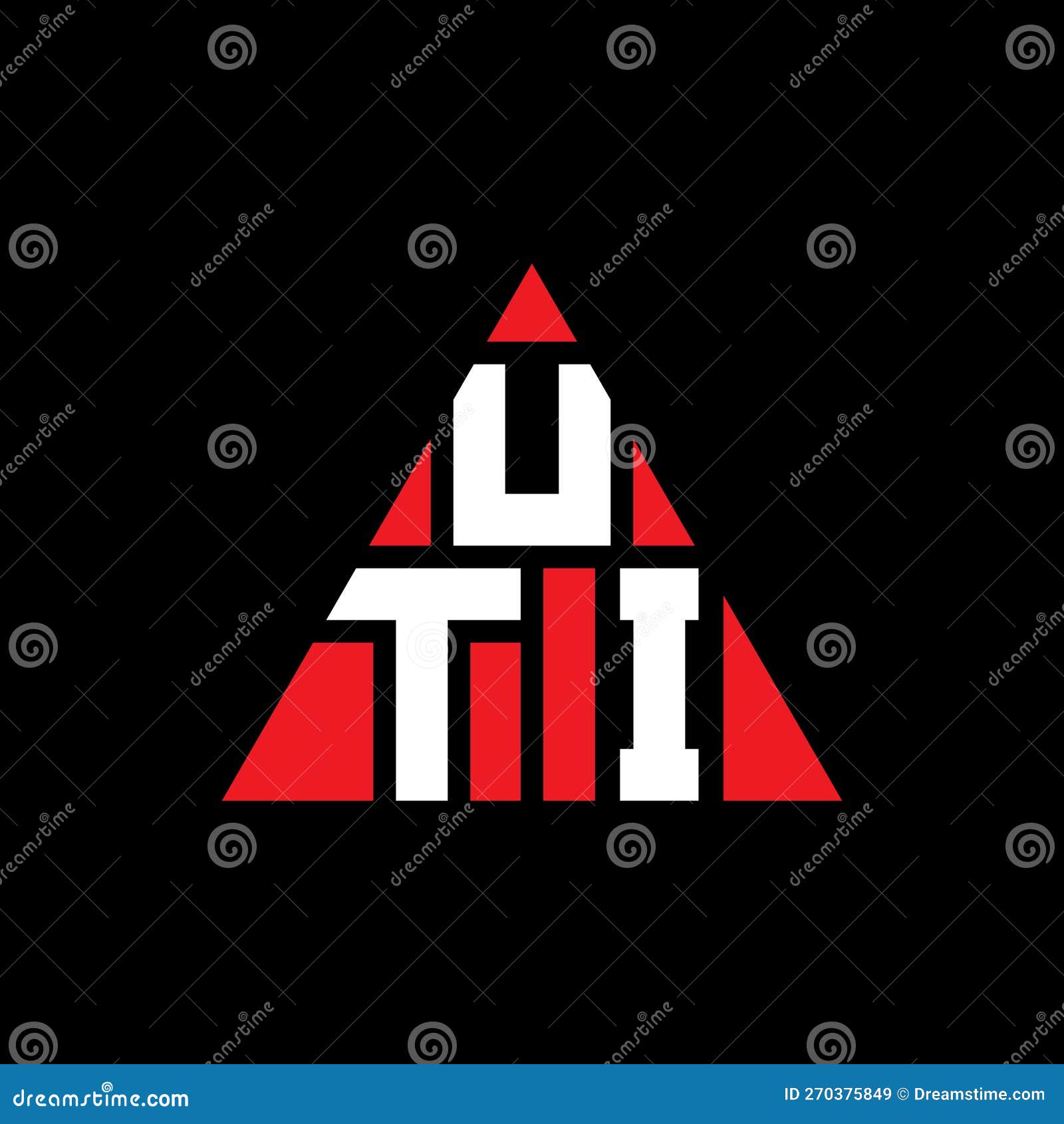 UTI Triangle Letter Logo Design with Triangle Shape. UTI Triangle Logo ...